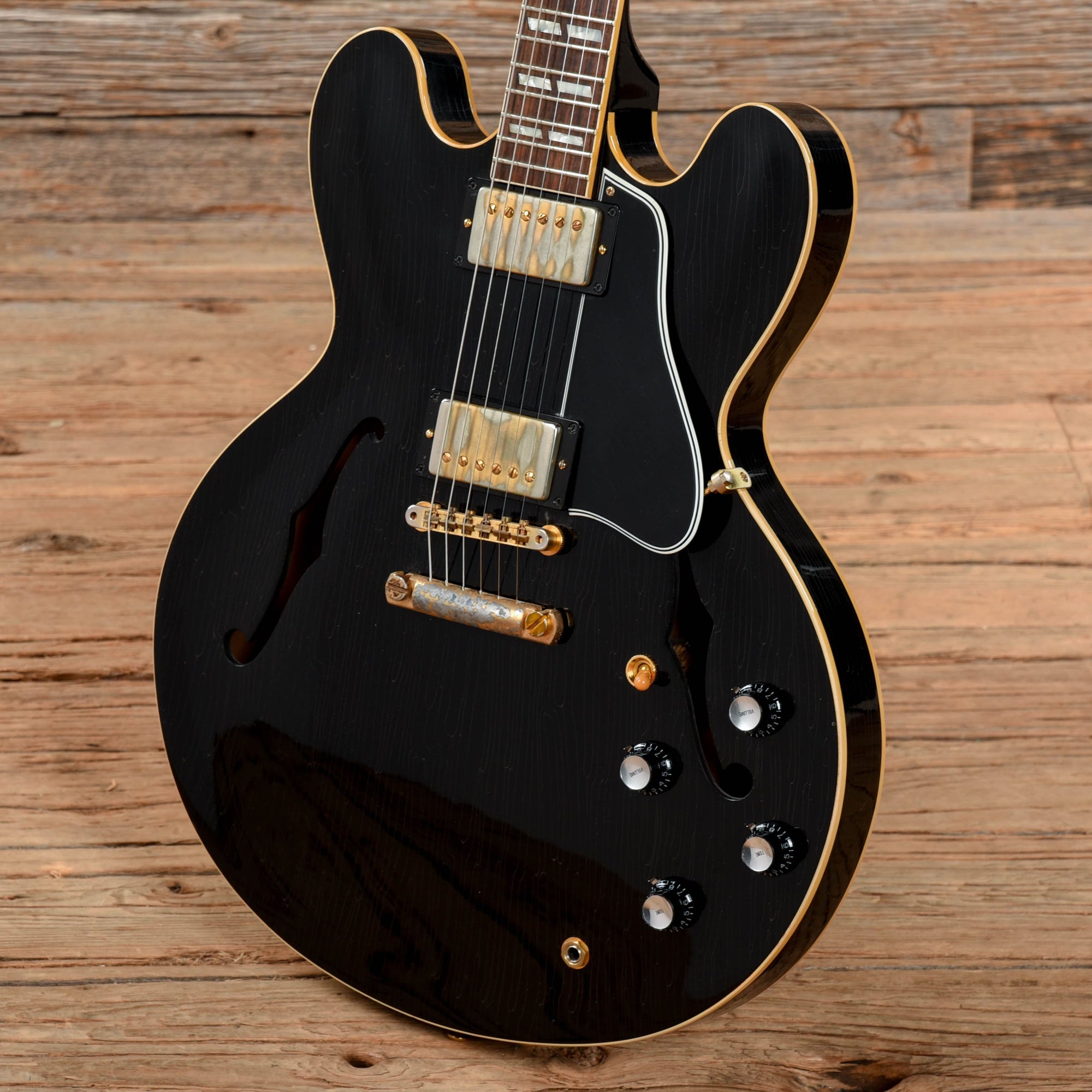 Gibson Custom '63 ES-335 Aged Ebony 2018 – Chicago Music Exchange