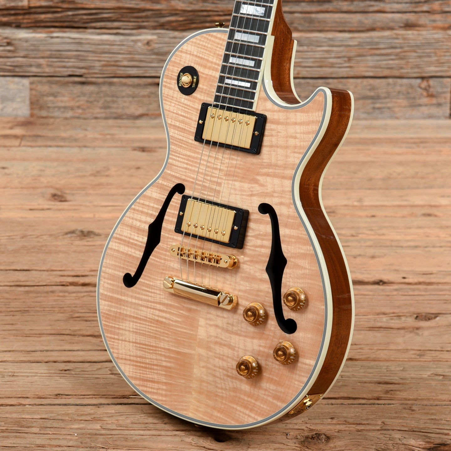 Gibson Custom Benchmark Collection Florentine Les Paul Natural ...