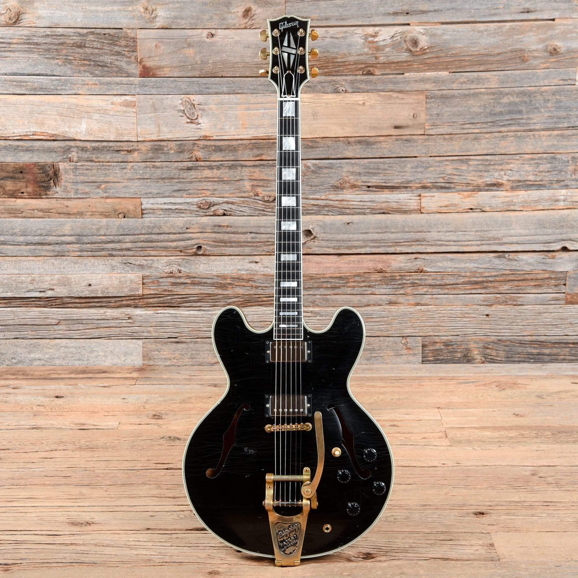 Gibson Custom Shop ES-355 Heavy Aged Black 2009 – Chicago Music Exchange