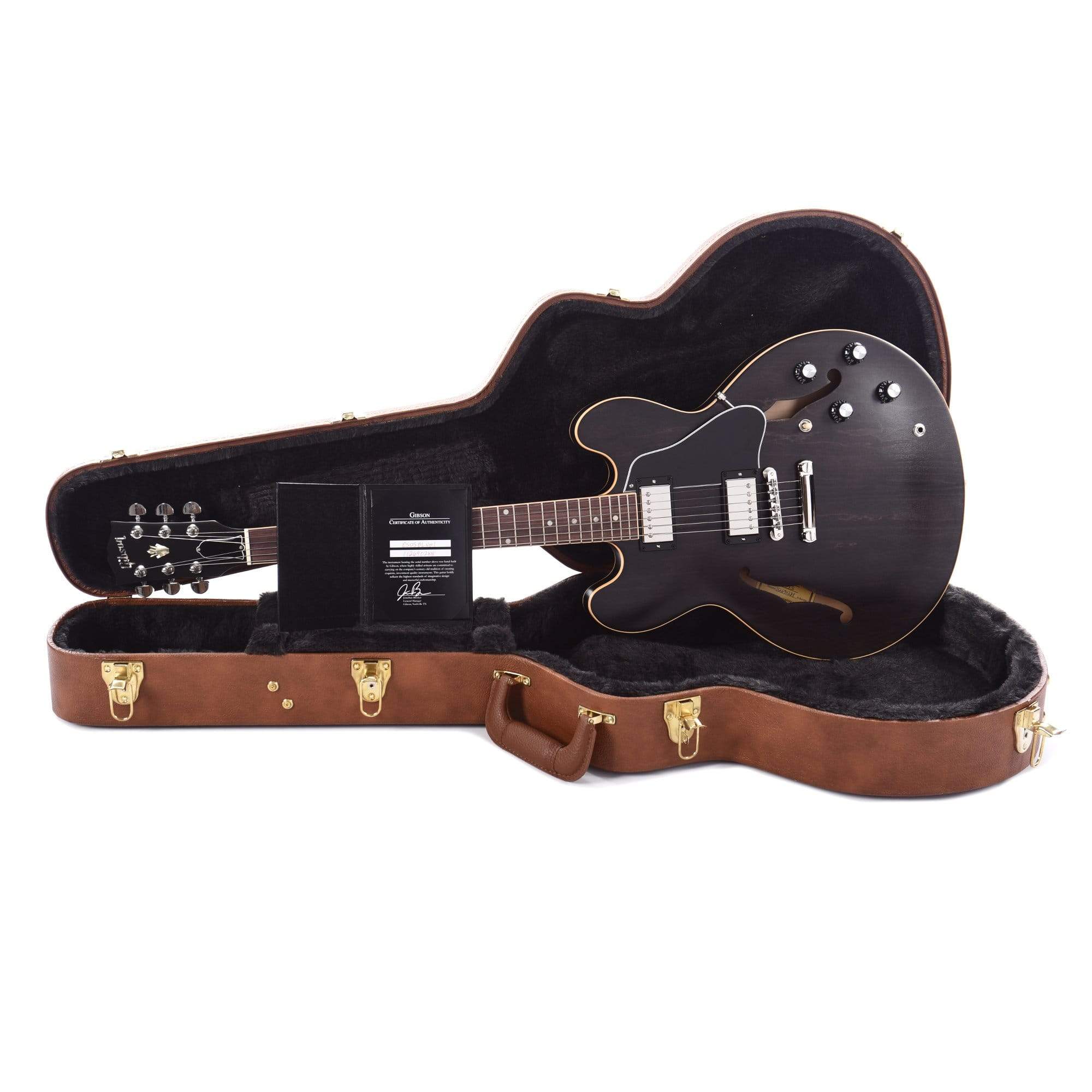 Gibson USA ES-335 Satin Trans Black – Chicago Music Exchange