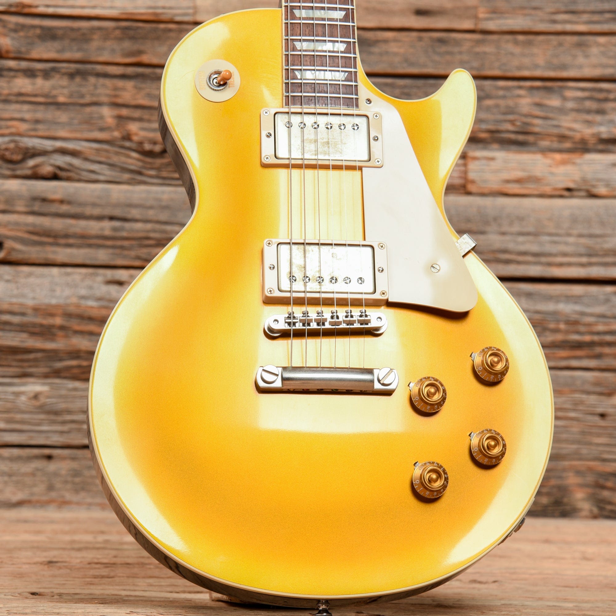 Gibson 1957 Les Paul VOS Reissue Gold Top Dark Back VOS Goldtop 2016 ...