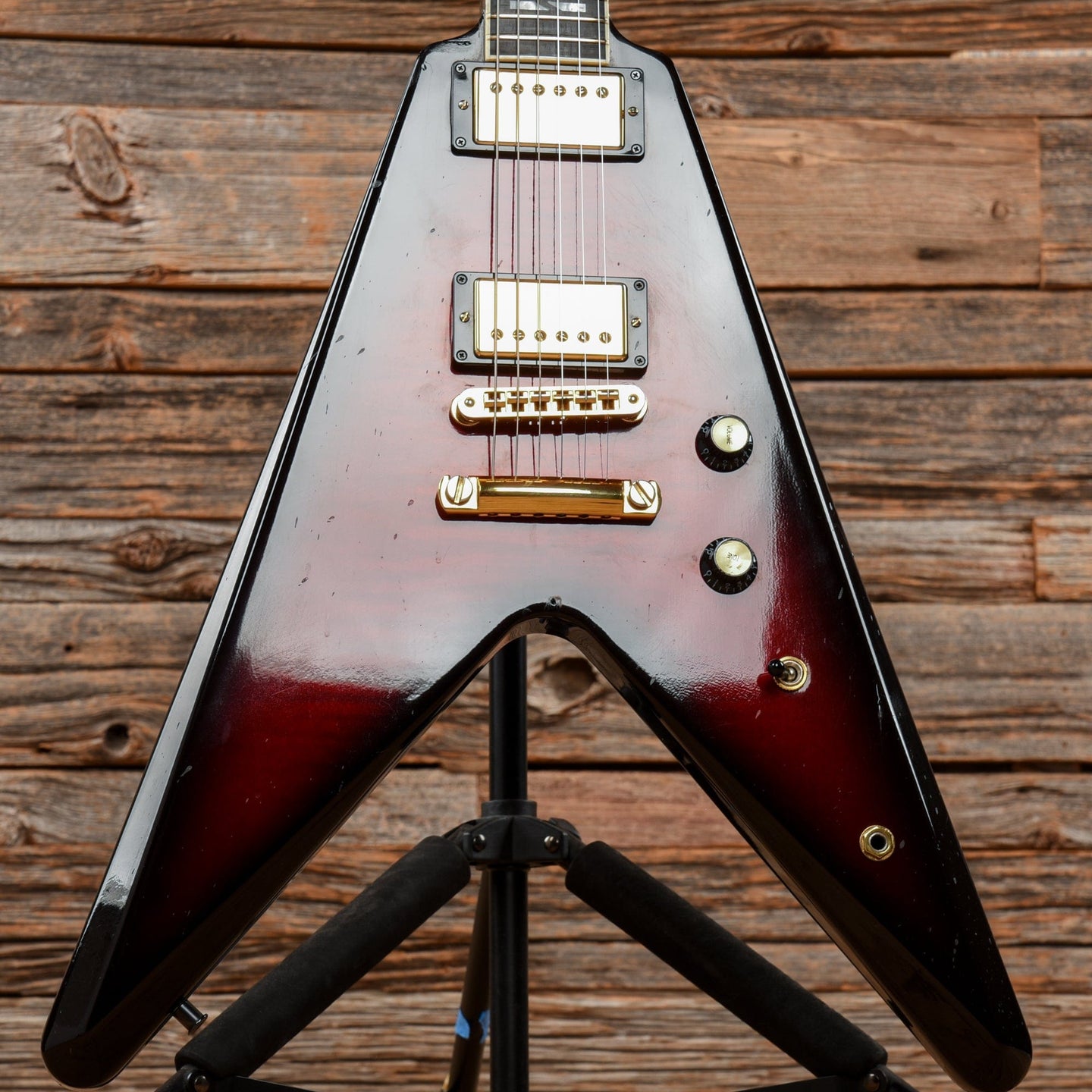 Gibson 50th Anniversary Flying V Brimstone Burst 2008 – Chicago Music ...
