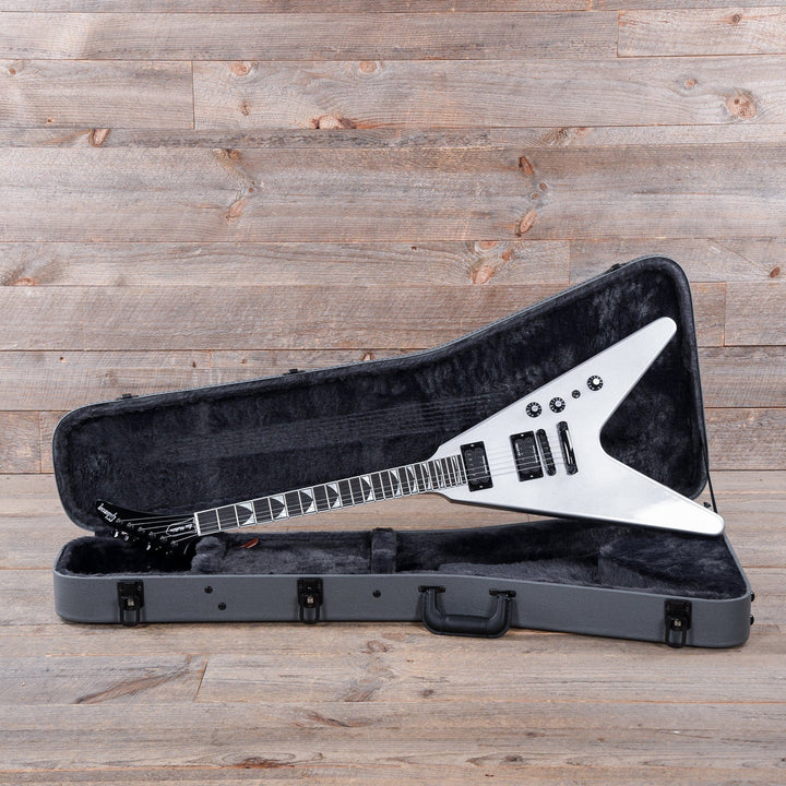 Gibson Artist Dave Mustaine Signature Flying V EXP Silver Metallic ...
