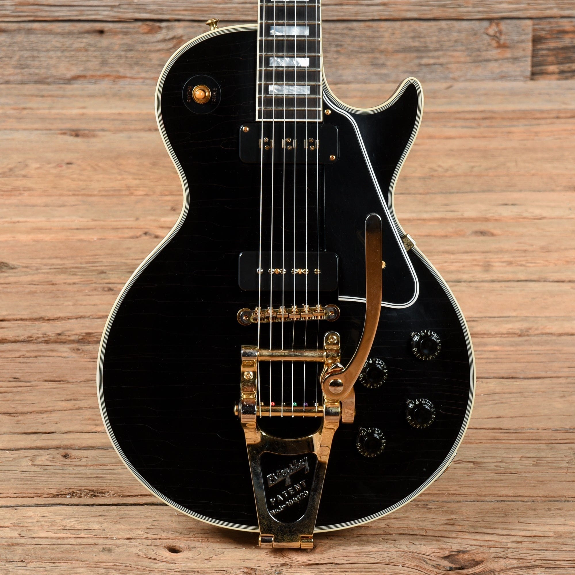 Gibson Custom 1954 Les Paul Custom Aged w/ Bigsby Ebony – Chicago Music ...