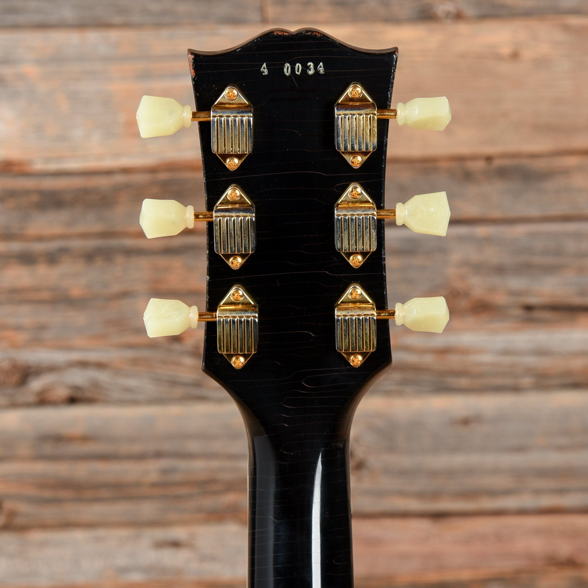 Gibson Custom 1954 Les Paul Custom Aged W Bigsby Ebony Chicago Music 1434
