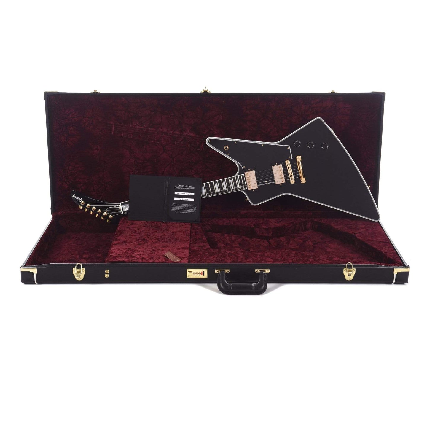 Gibson Custom Explorer Custom Ebony Gloss w/Ebony Fingerboard – Chicago ...