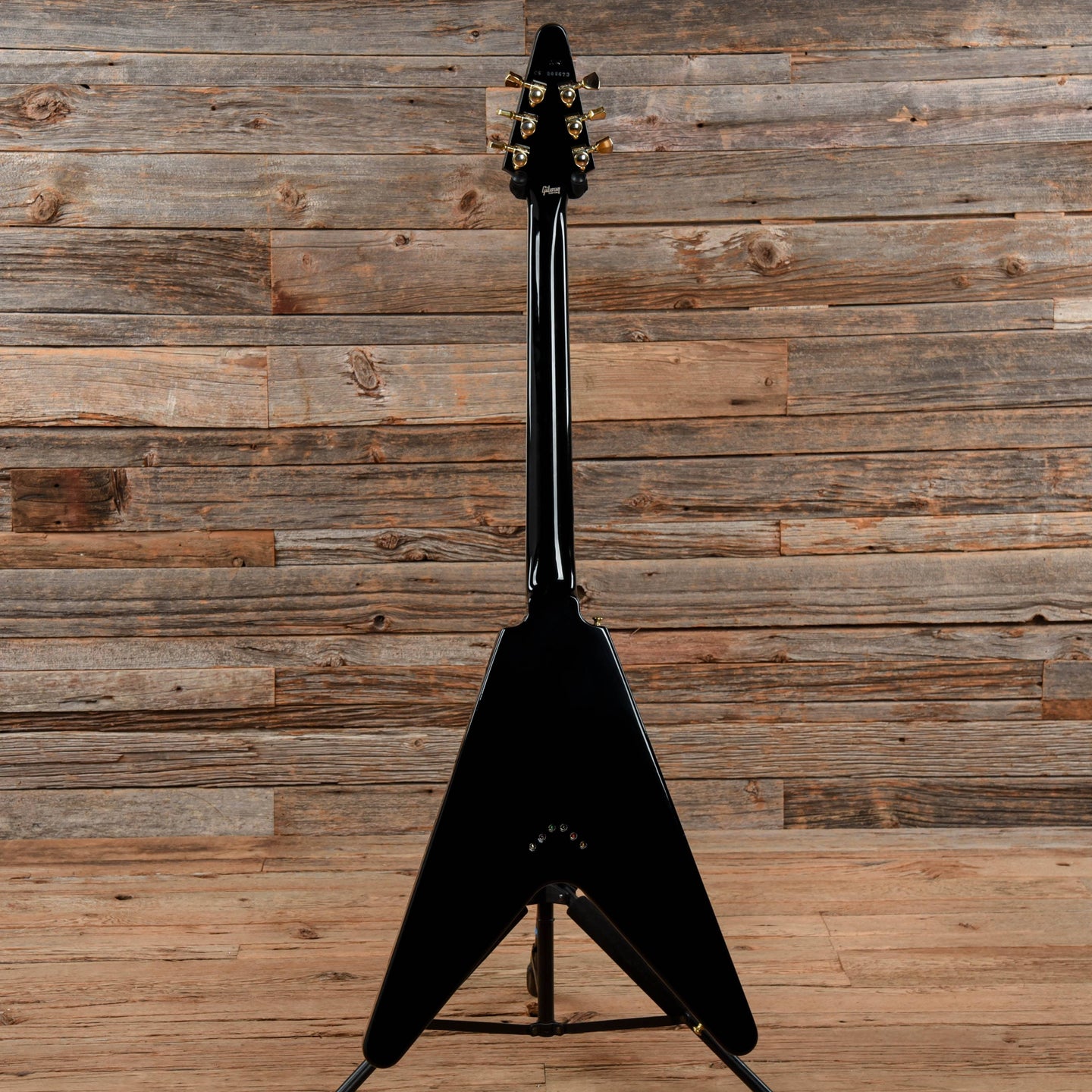 Gibson Custom Flying V Custom Ebony 2022 – Chicago Music Exchange