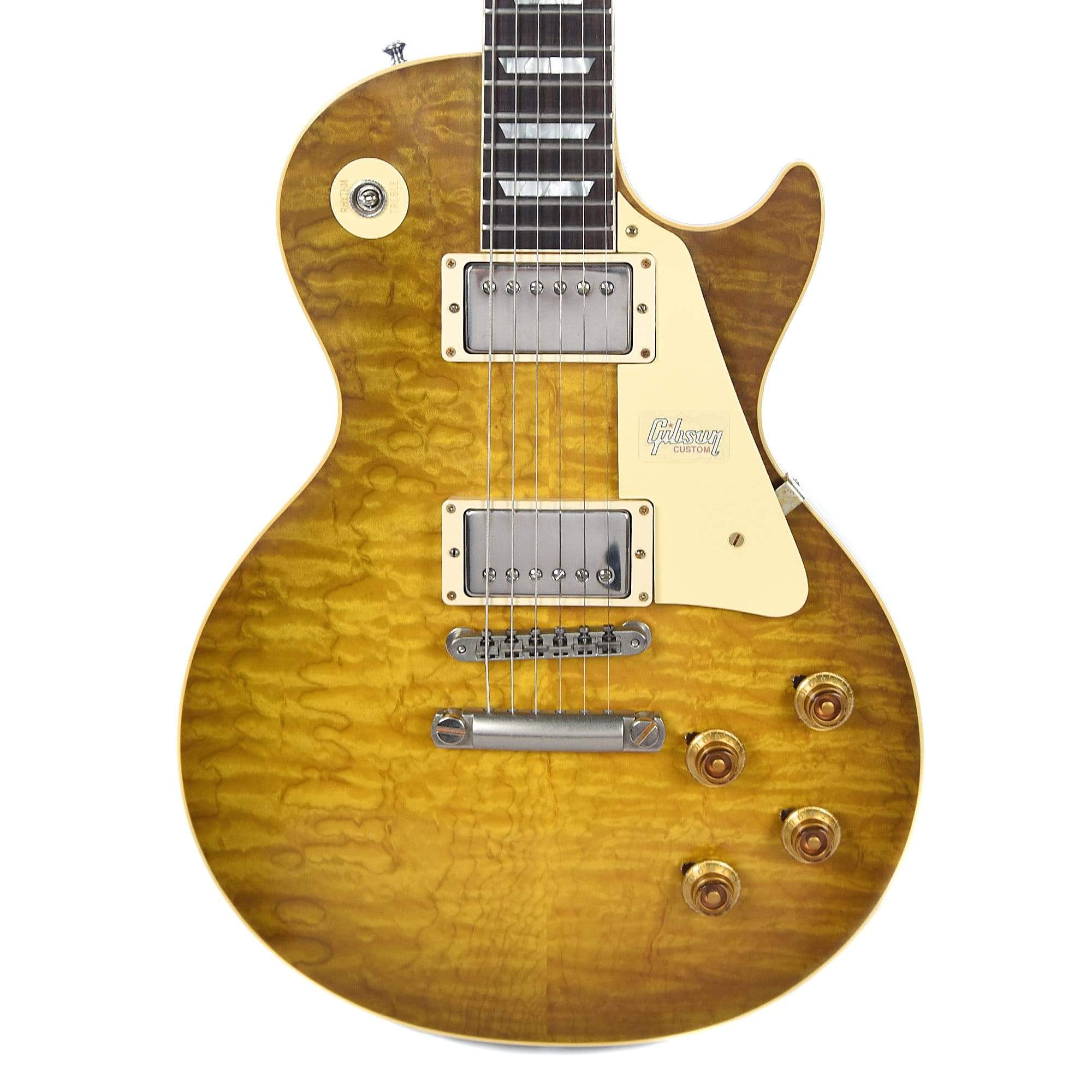 Gibson Custom Les Paul Standard Plain Top Green Lemon – Chicago Music ...