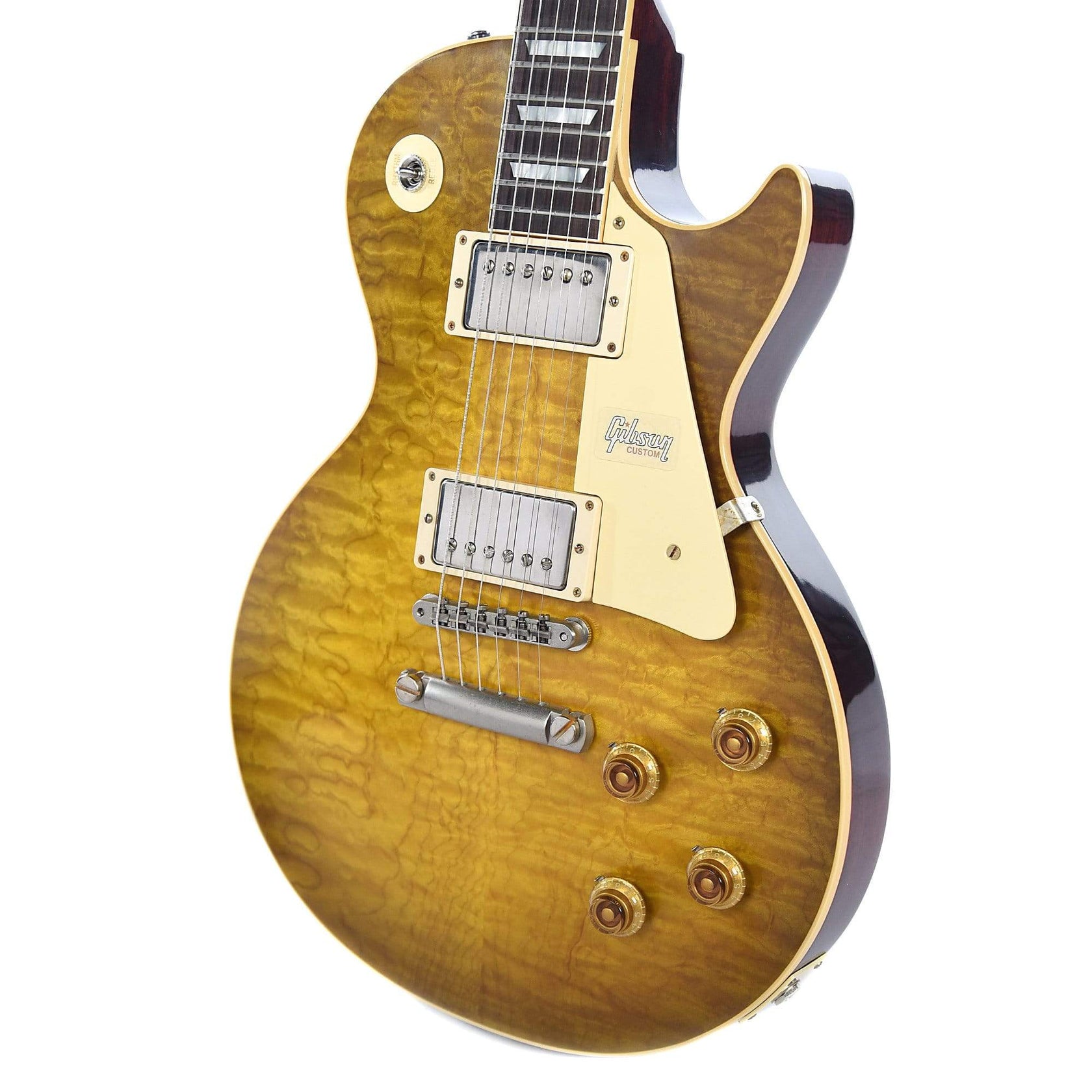 Gibson Custom Les Paul Standard Plain Top Green Lemon – Chicago Music ...
