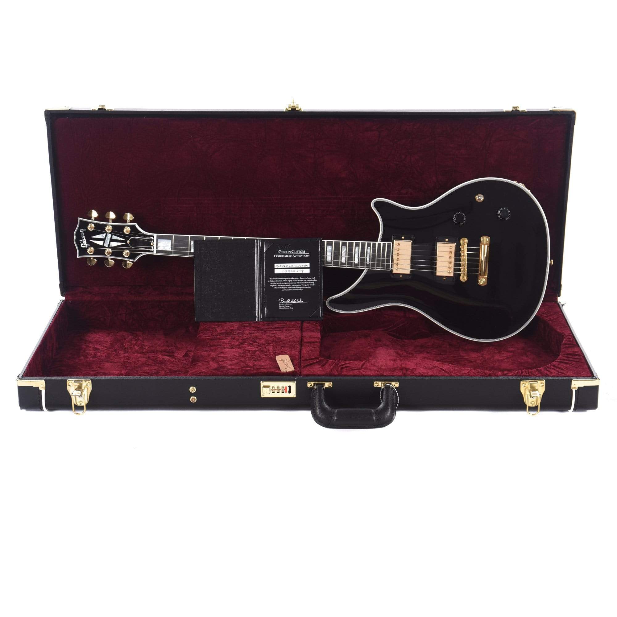 Gibson Custom Modern Double Cut Custom Ebony Gloss – Chicago Music Exchange
