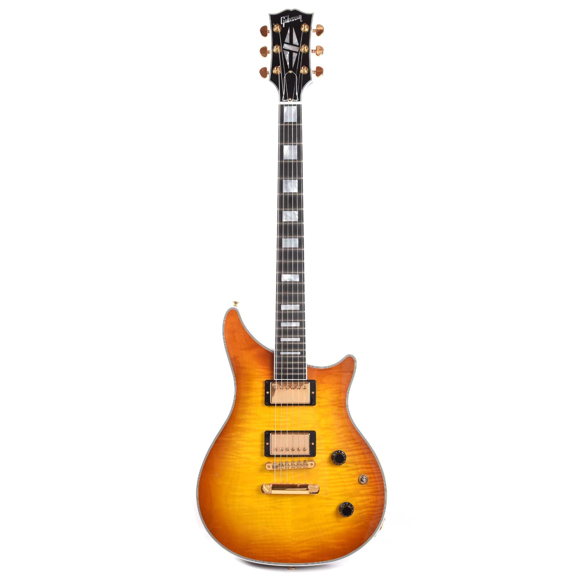 Gibson Custom Modern Double Cut Custom Figured Top Honey Burst ...