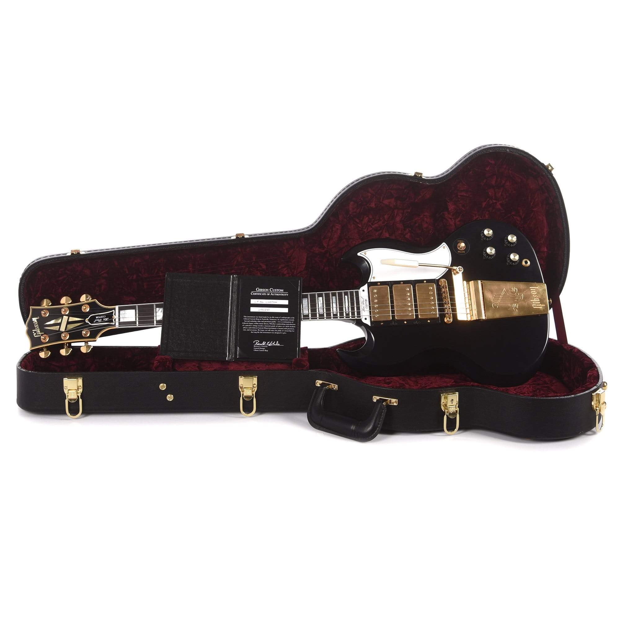 Gibson Custom SG Custom 3-Pickup Oxblood VOS w/Maestro Vibrola ...