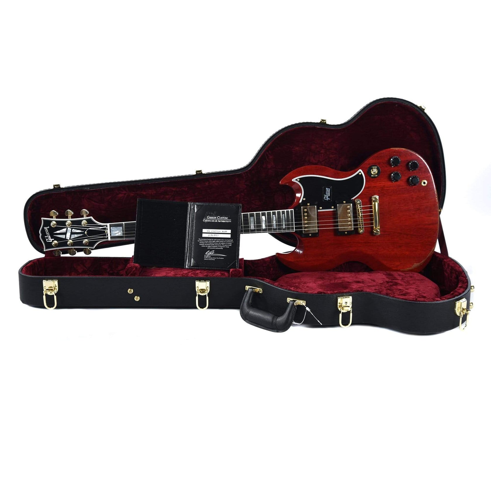 Gibson Custom SG Faded Cherry Heavy Aged – Chicago Music Exchange
