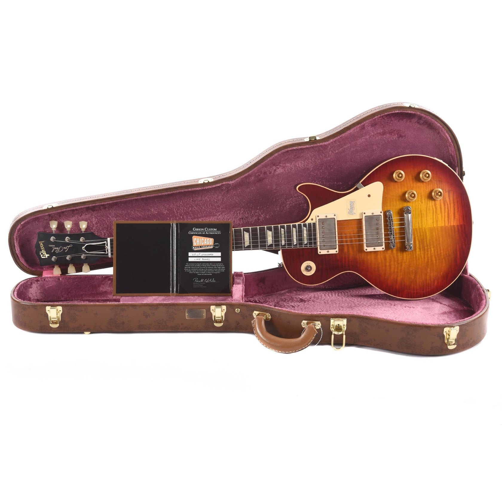 Gibson Custom Shop 1958 Les Paul Standard Factory Burst VOS – Chicago ...