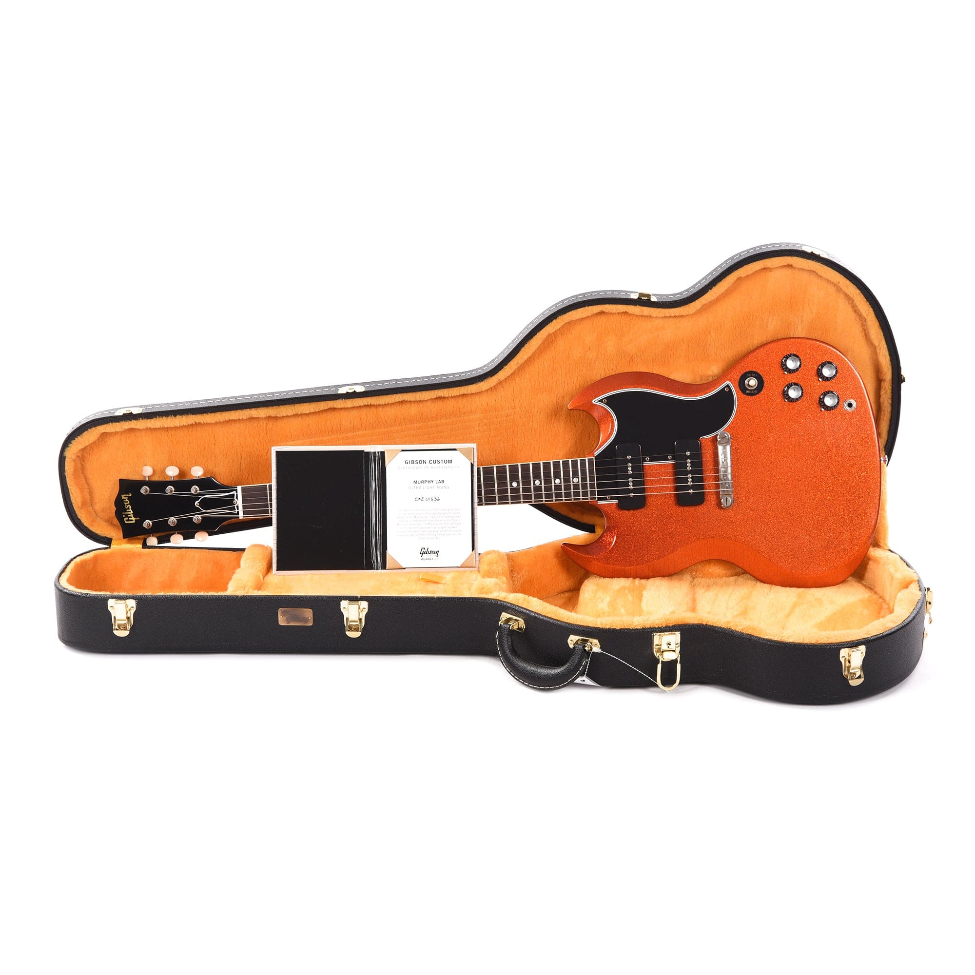 Gibson Custom Shop 1963 SG Special Reissue Antique Navelina Gold Spark – Chicago Music Exchange