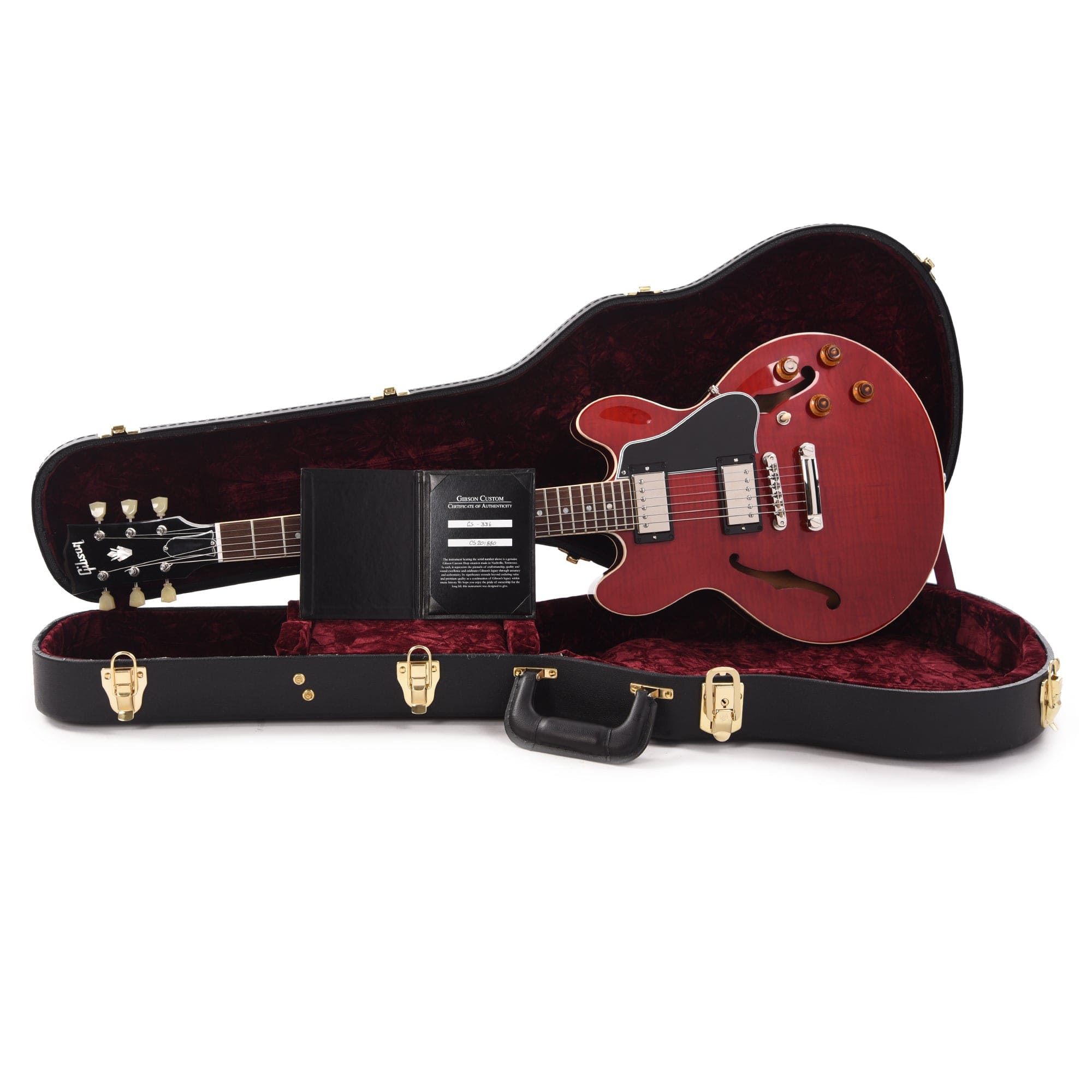 Gibson Custom Shop CS-336 Figured Top Faded Cherry Gloss – Chicago Music Exchange