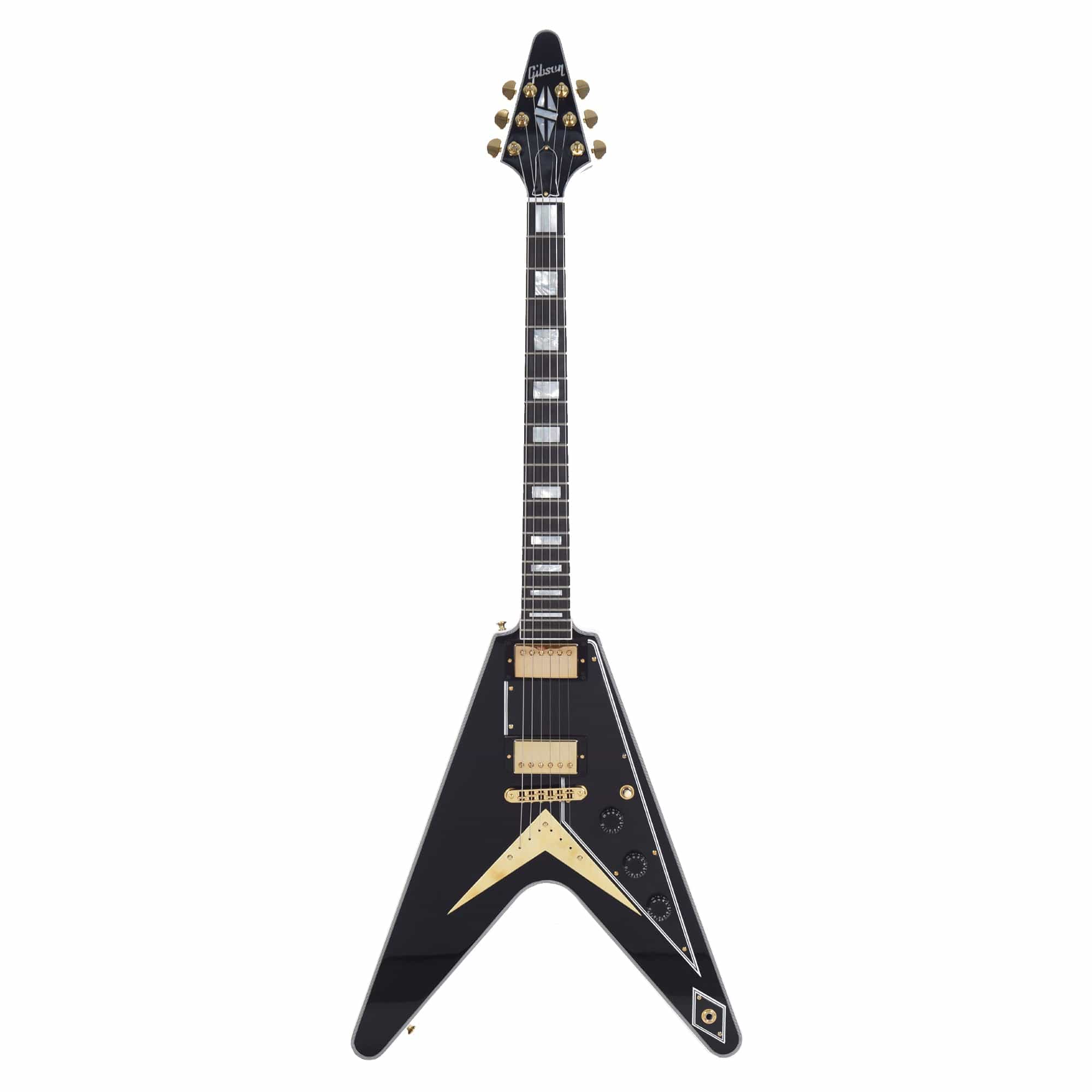 Gibson Custom Shop Flying V Custom Ebony Gloss w/Ebony Fingerboard ...