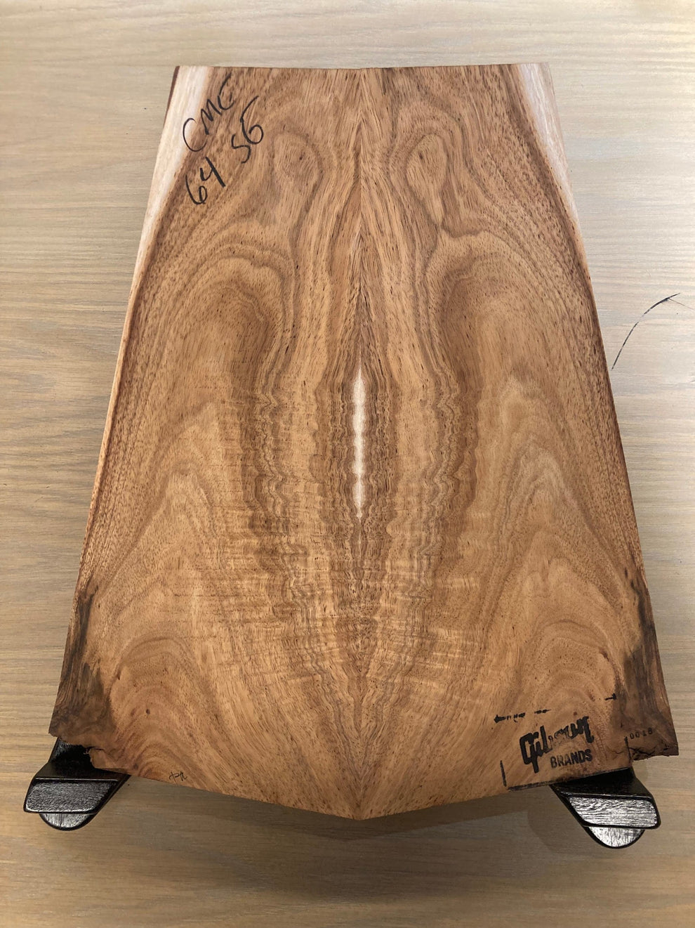 Gibson Custom Shop Les Paul Custom Axcess Koa Natural Top Ebony Back G ...