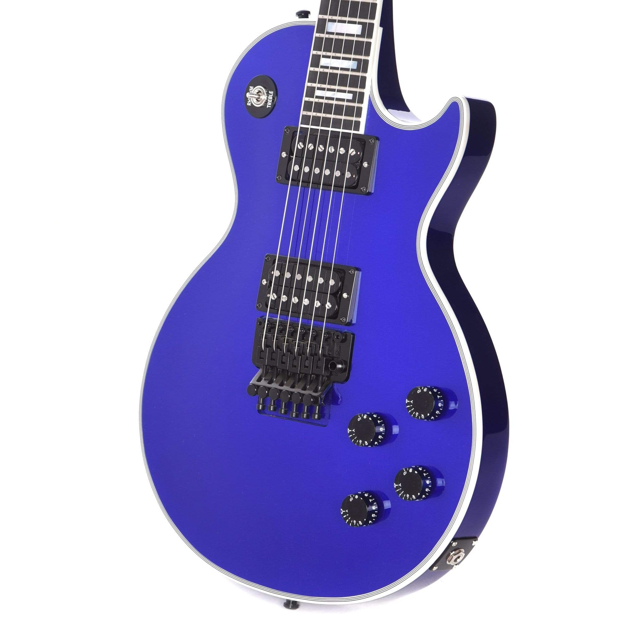 Gibson Custom Shop Modern Les Paul Axcess Custom Neon Blue Black Floyd ...