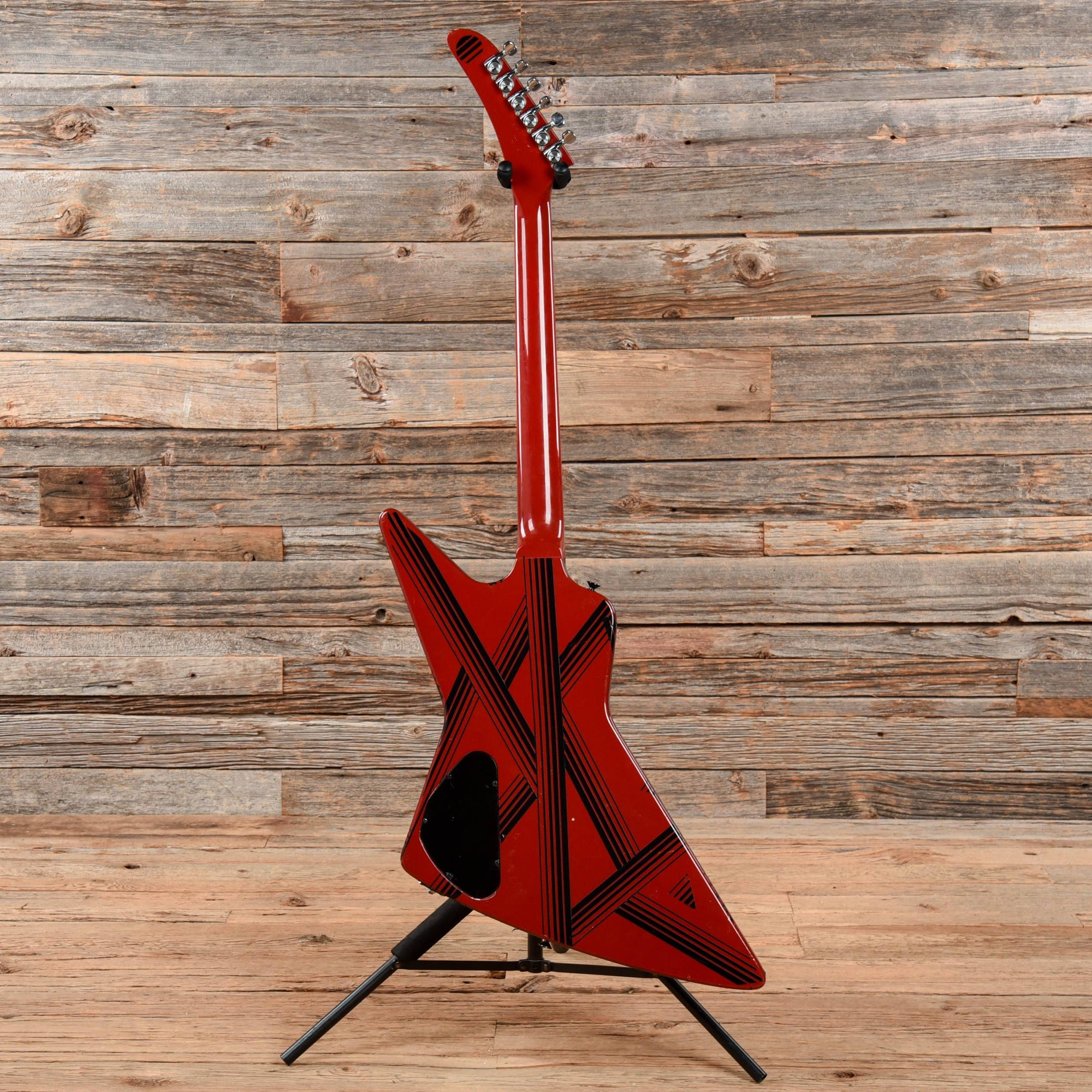 Gibson Explorer P-90 Ferrari Red Striped 1985 – Chicago Music Exchange