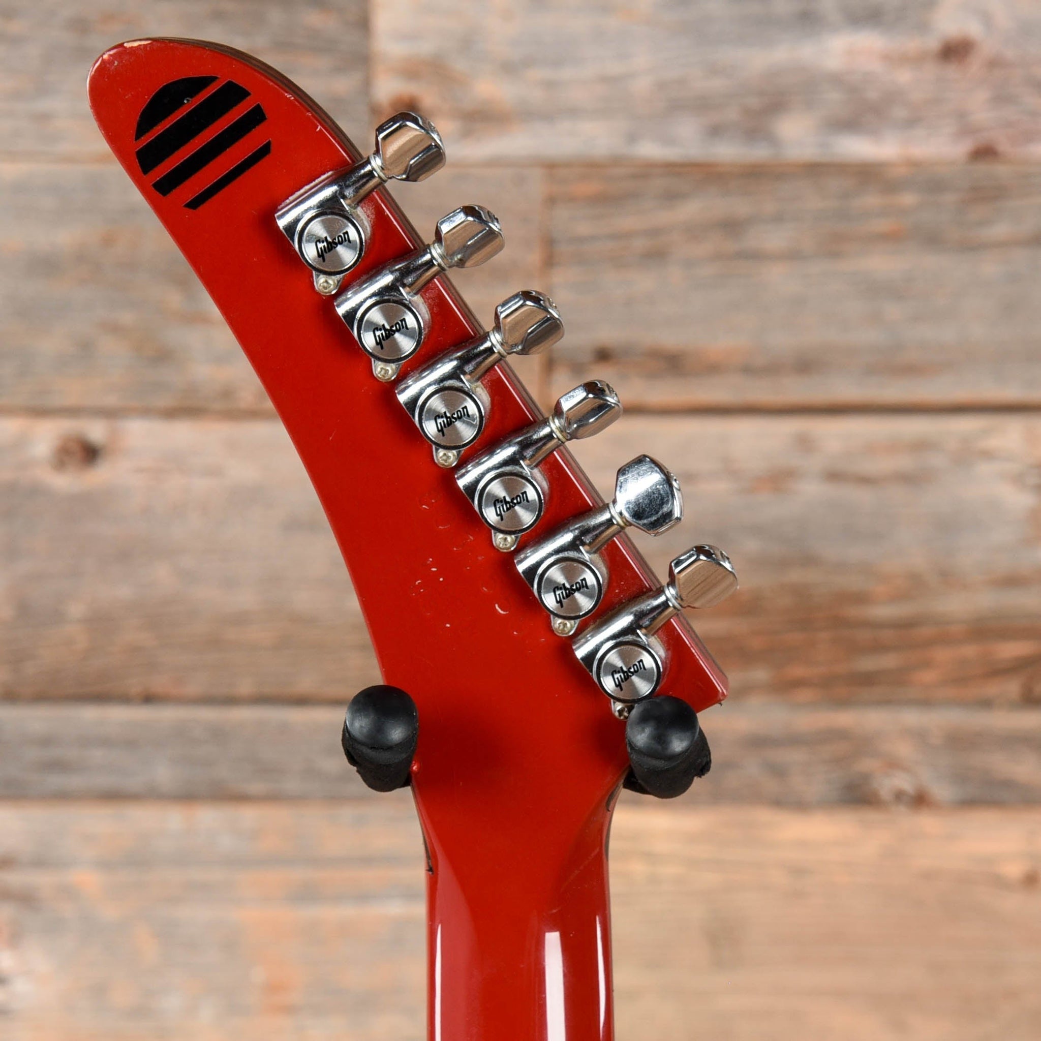 Gibson Explorer P-90 Ferrari Red Striped 1985 – Chicago Music Exchange
