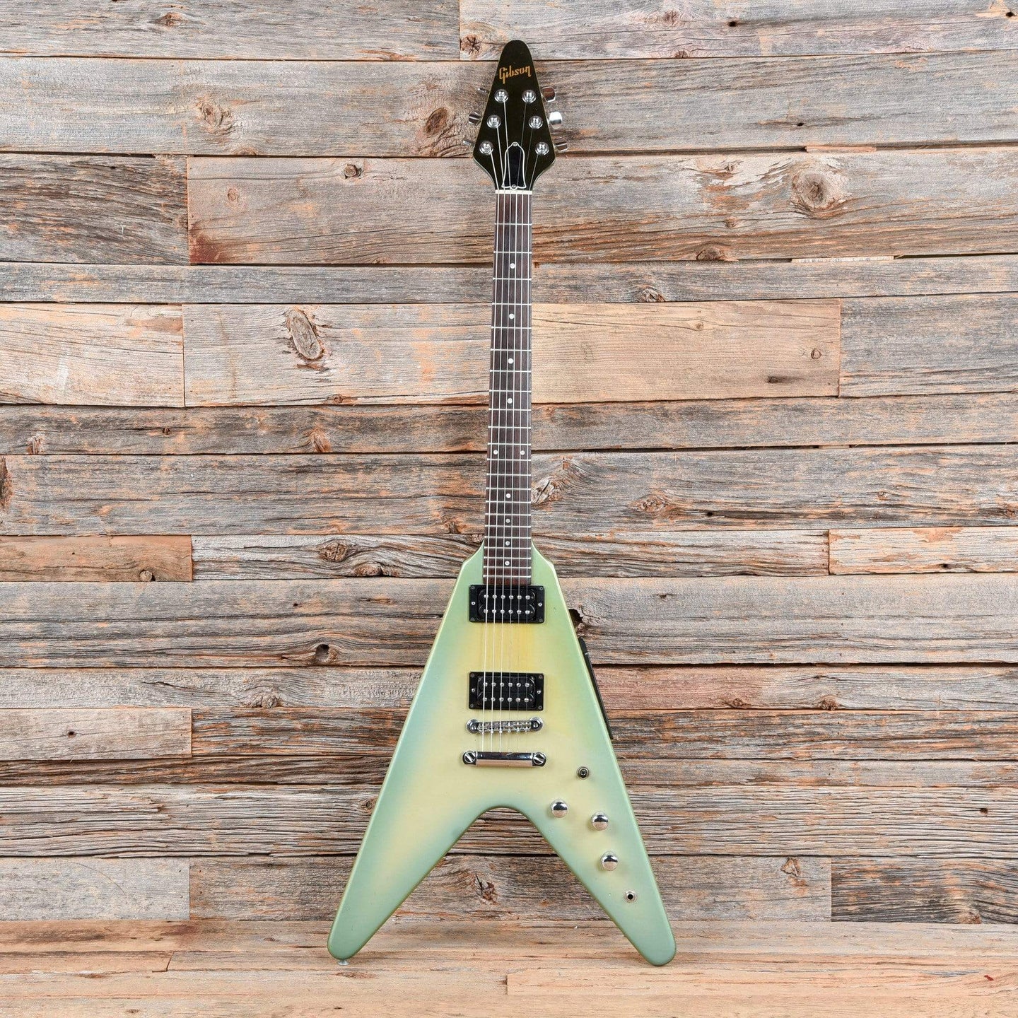 Gibson Flying V Aqua Burst 1980s – Chicago Music Exchange