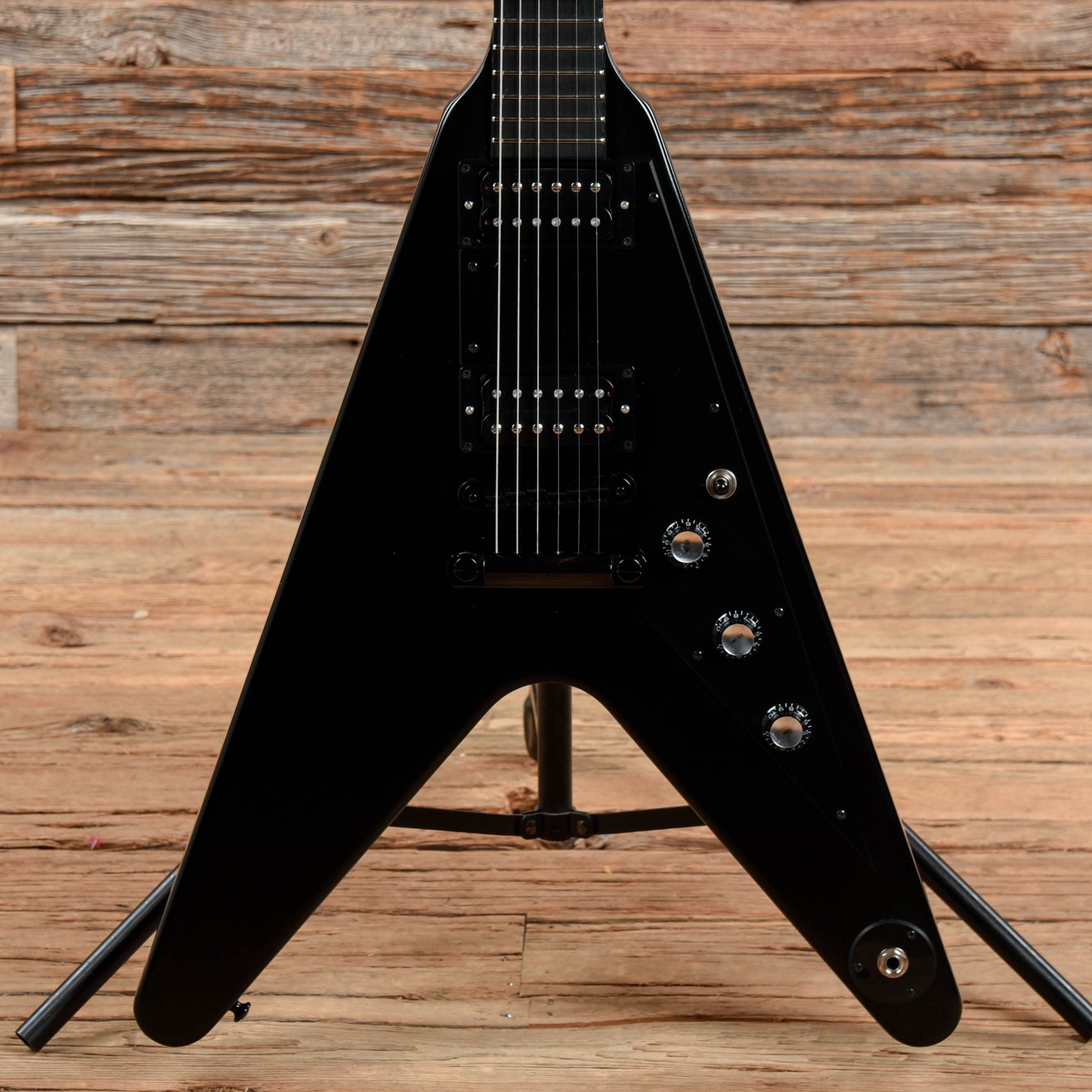 Gibson Gothic Flying V Satin Ebony – Chicago Music Exchange