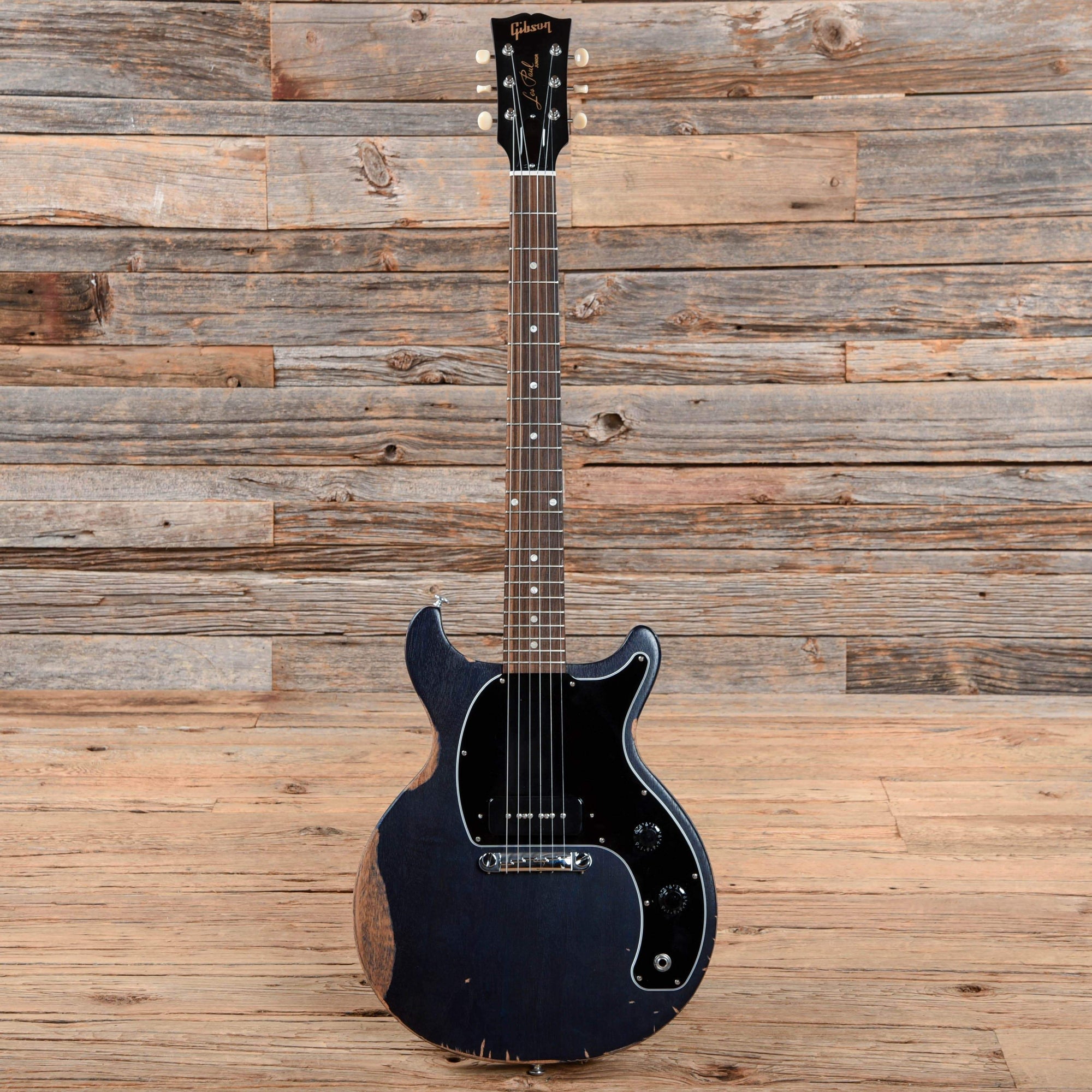Gibson Les Paul Junior Tribute DC Blue Stain – Chicago Music Exchange