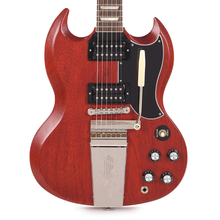 Gibson Original SG Standard '61 Maestro Vibrola Faded Vintage Cherry – Chicago Music Exchange