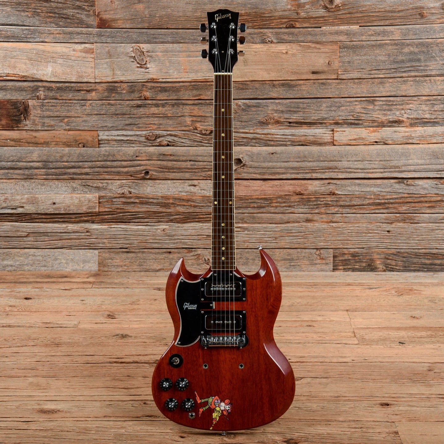 Gibson SG Tony Iommi Signature "Monkey" Cherry 2019 LEFTY – Chicago Music Exchange