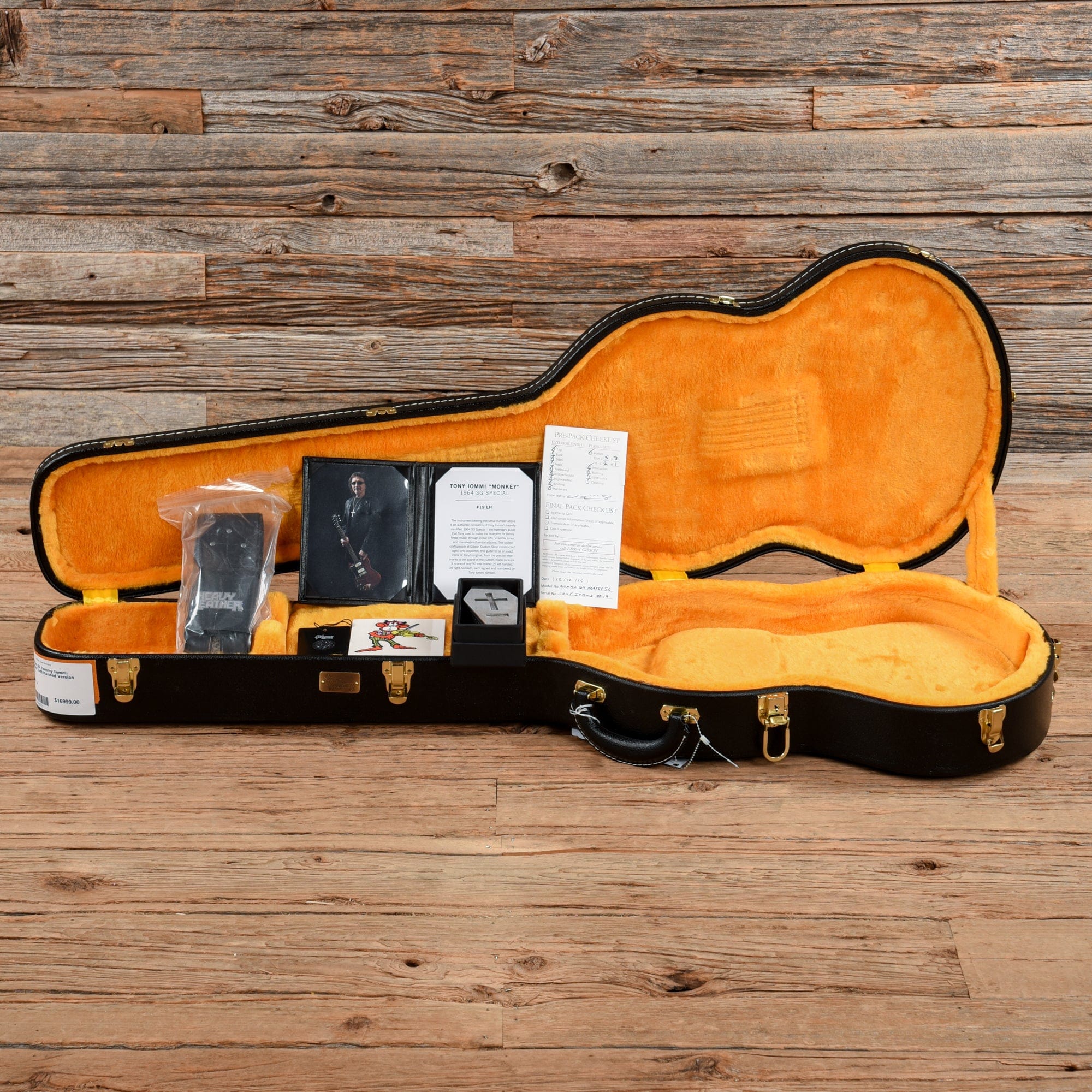 Gibson SG Tony Iommi Signature "Monkey" Cherry 2019 LEFTY – Chicago Music Exchange