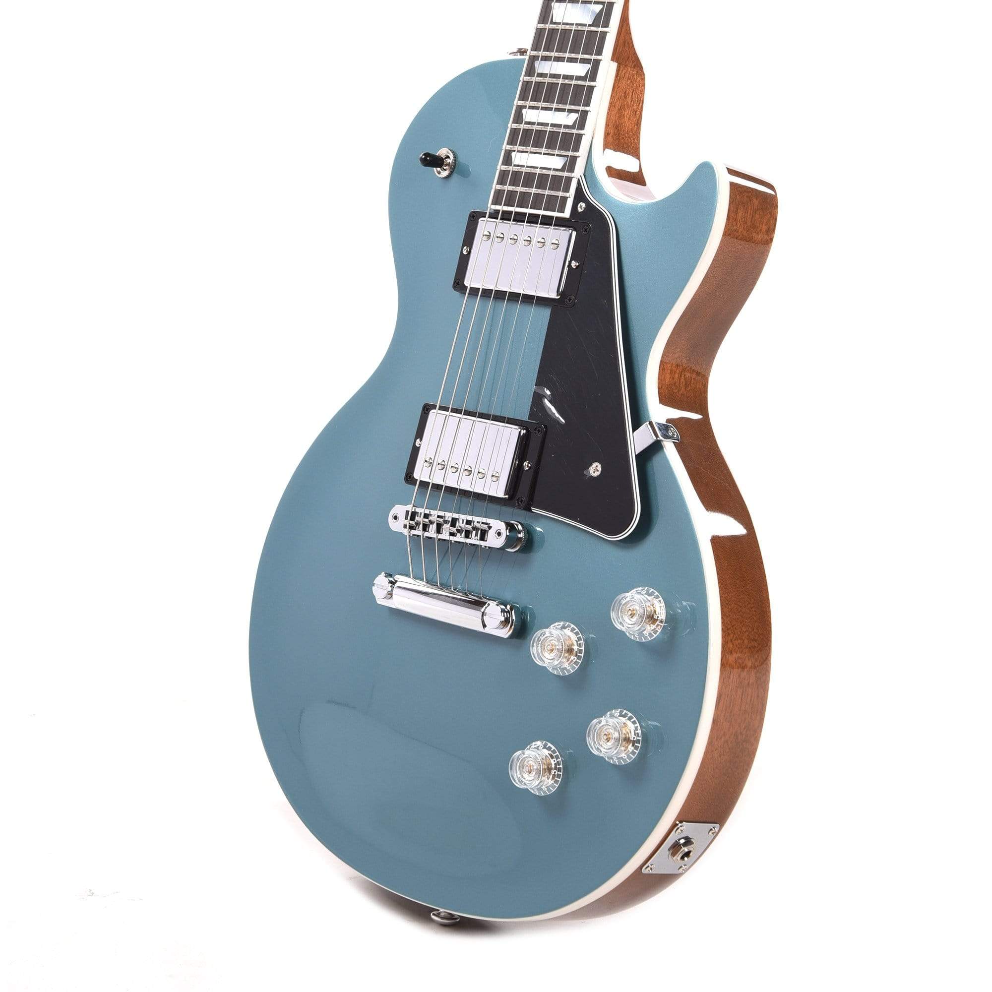 Gibson USA Les Paul Modern Faded Pelham Blue Top – Chicago Music Exchange