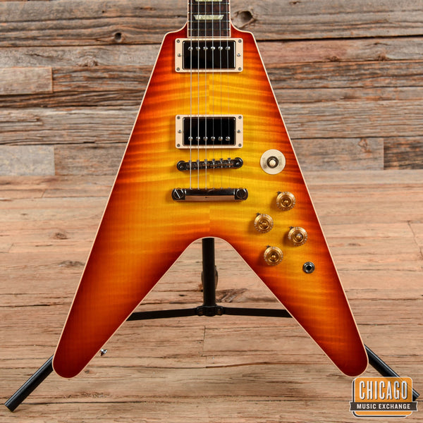 Gibson Custom Flying V Standard Washed Cherry – Chicago Music Exchange