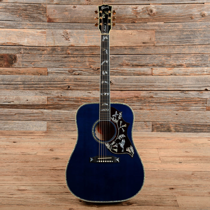 Gibson Hummingbird Custom Quilt (Custom Inlays and Blue Finish) Blue 2 ...