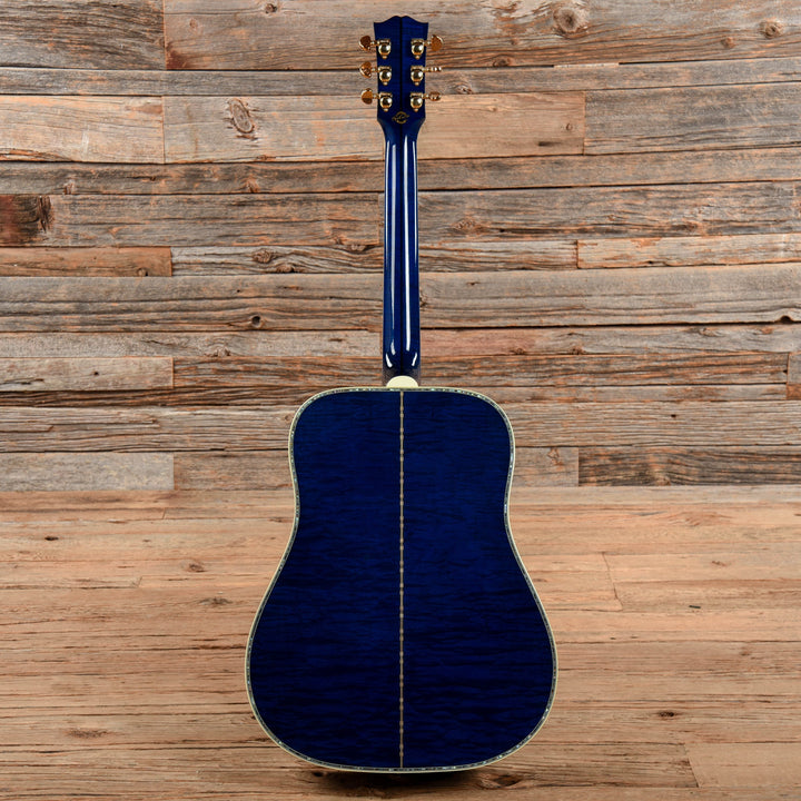 Gibson Hummingbird Custom Quilt (Custom Inlays and Blue Finish) Blue 2 ...