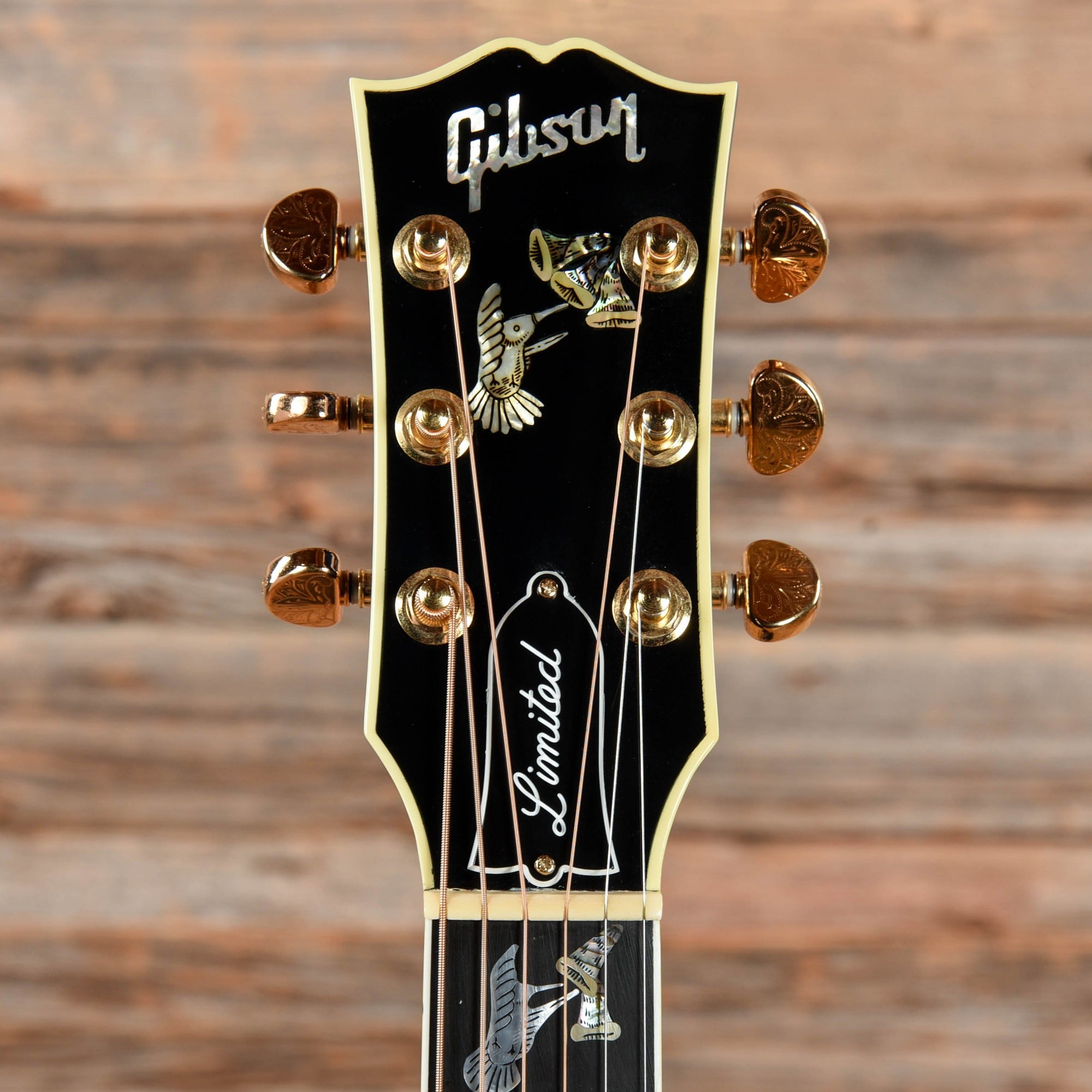 Gibson Hummingbird Custom Quilt (Custom Inlays and Blue Finish) Blue 2 ...