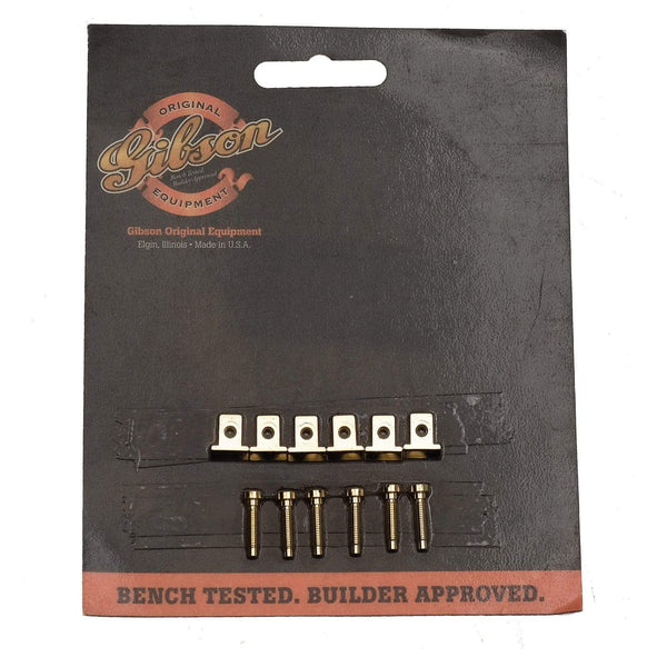 Gibson Nashville Bridge Saddles - Gold – Chicago Music Exchange