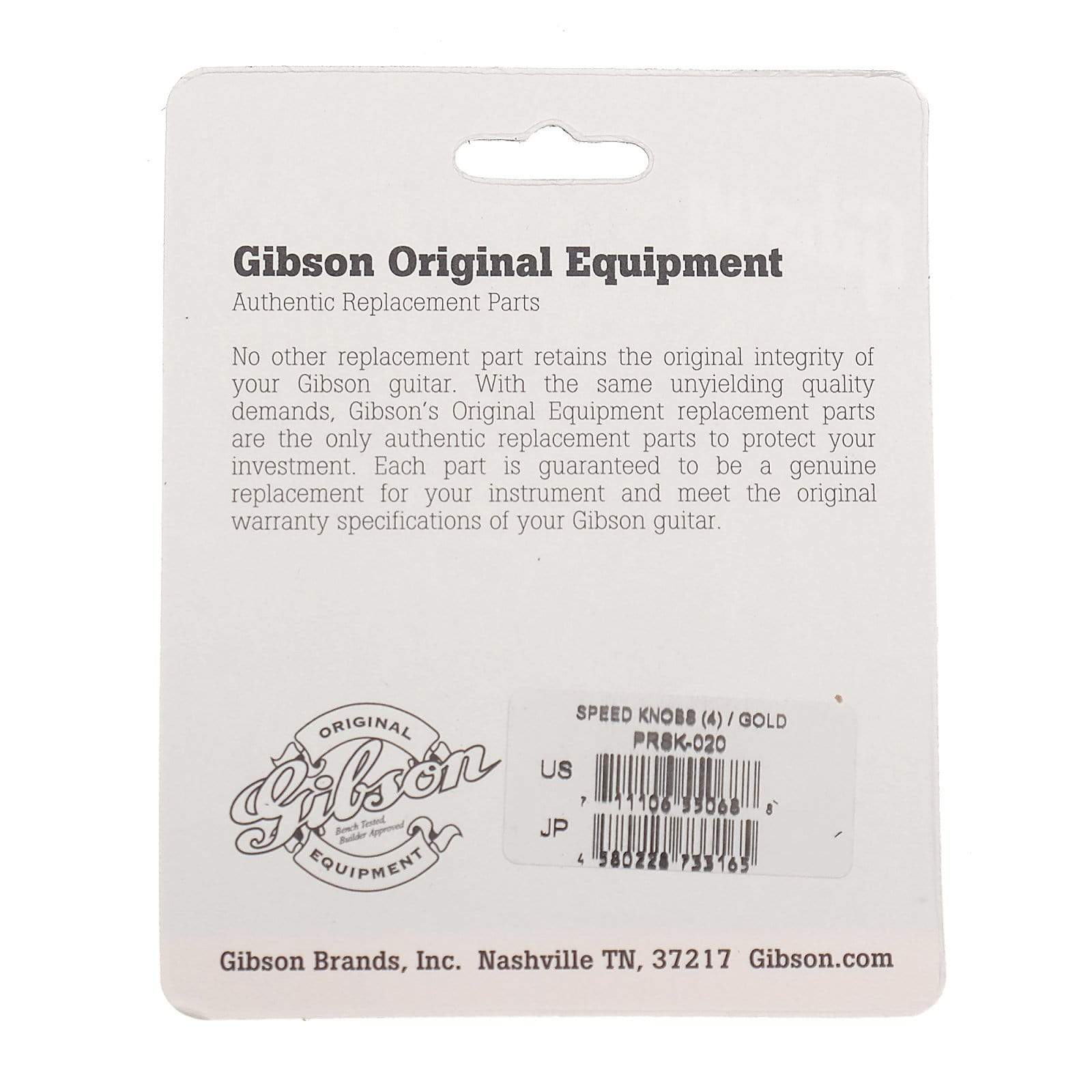 Gibson Speed Knobs 4-Pack - Gold – Chicago Music Exchange