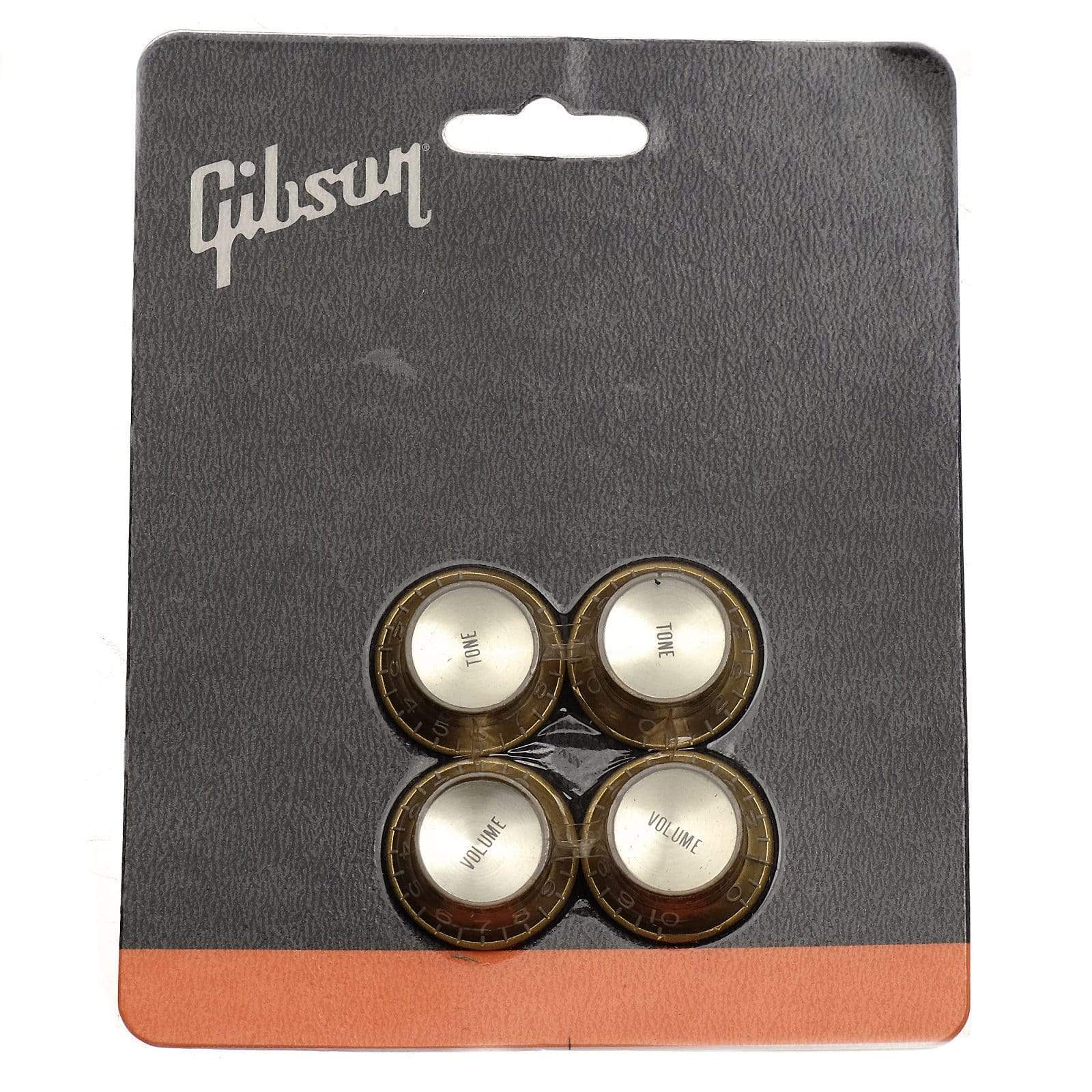 Gibson Top Hat Knobs w/ Gold Metal Insert (2 Volume, 2 Tone) - Gold ...