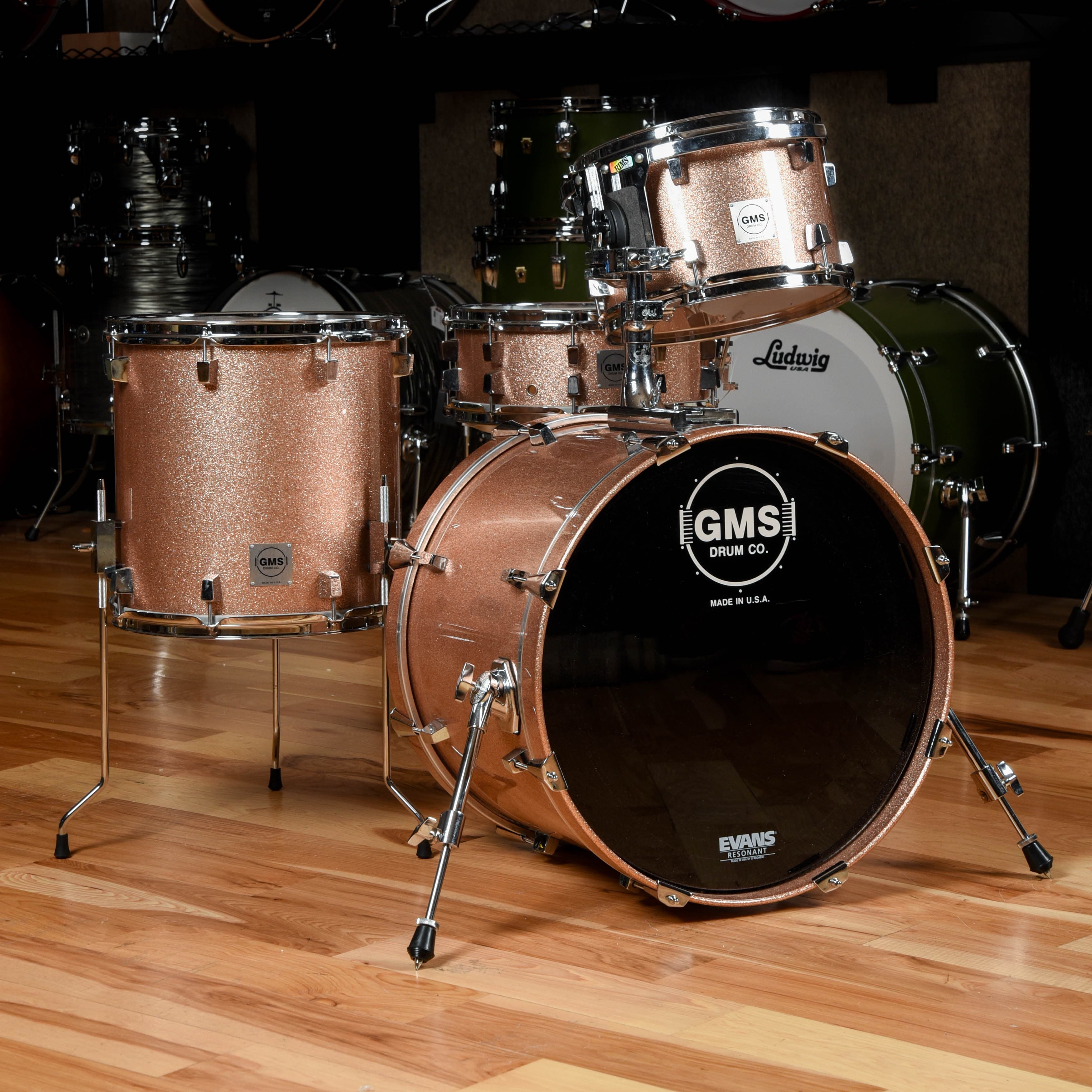 GMS 12/14/14/20 Drum Kit Champagne Sparkle – Chicago Music Exchange