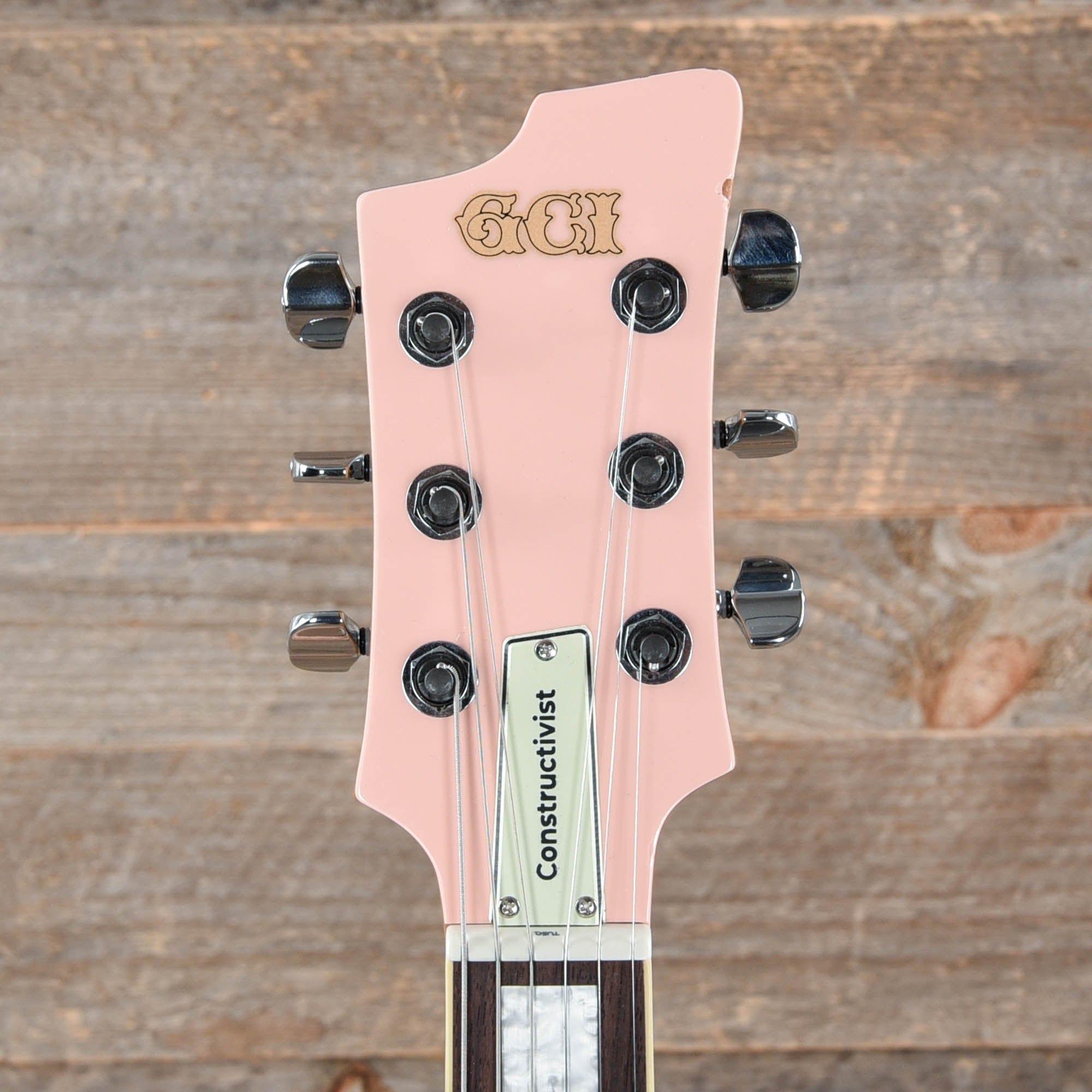 GCI Constructivist Guitar Gloss Shell Pink – Chicago Music Exchange