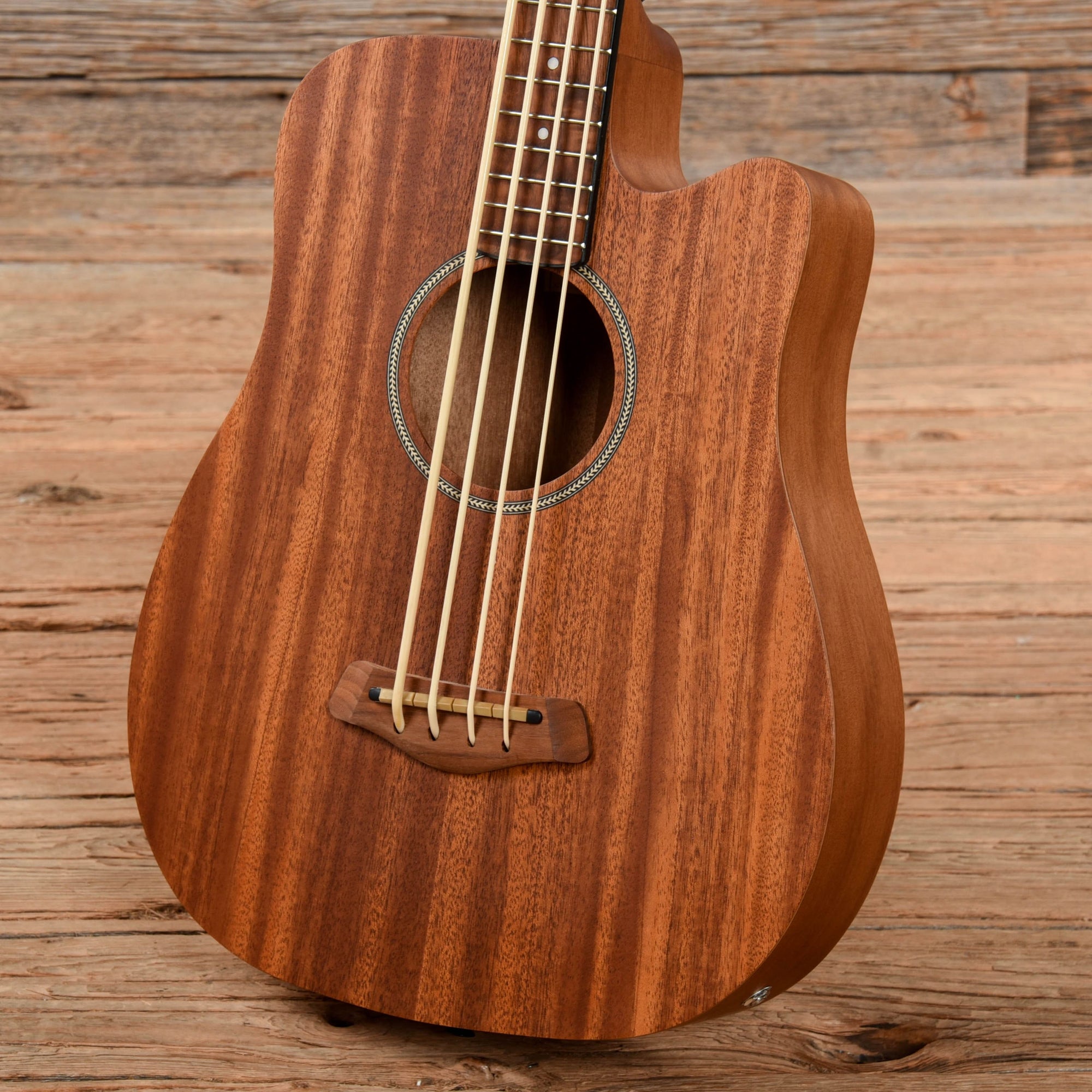 Gold Tone M-Bass25 Micro 25" Scale Acoustic/Electric Bass Natural ...