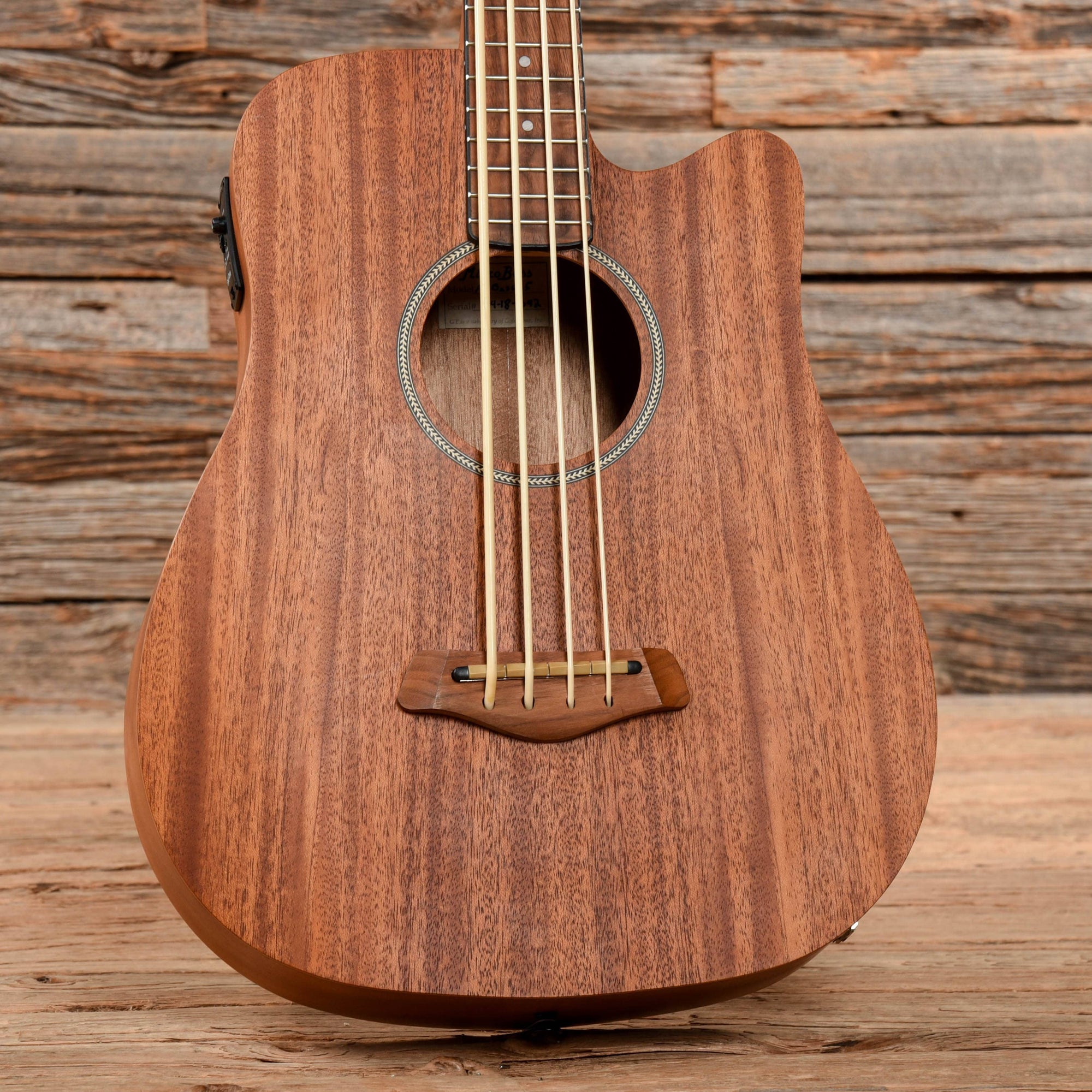 Gold Tone M-Bass25 Micro 25" Scale Acoustic/Electric Bass Natural ...