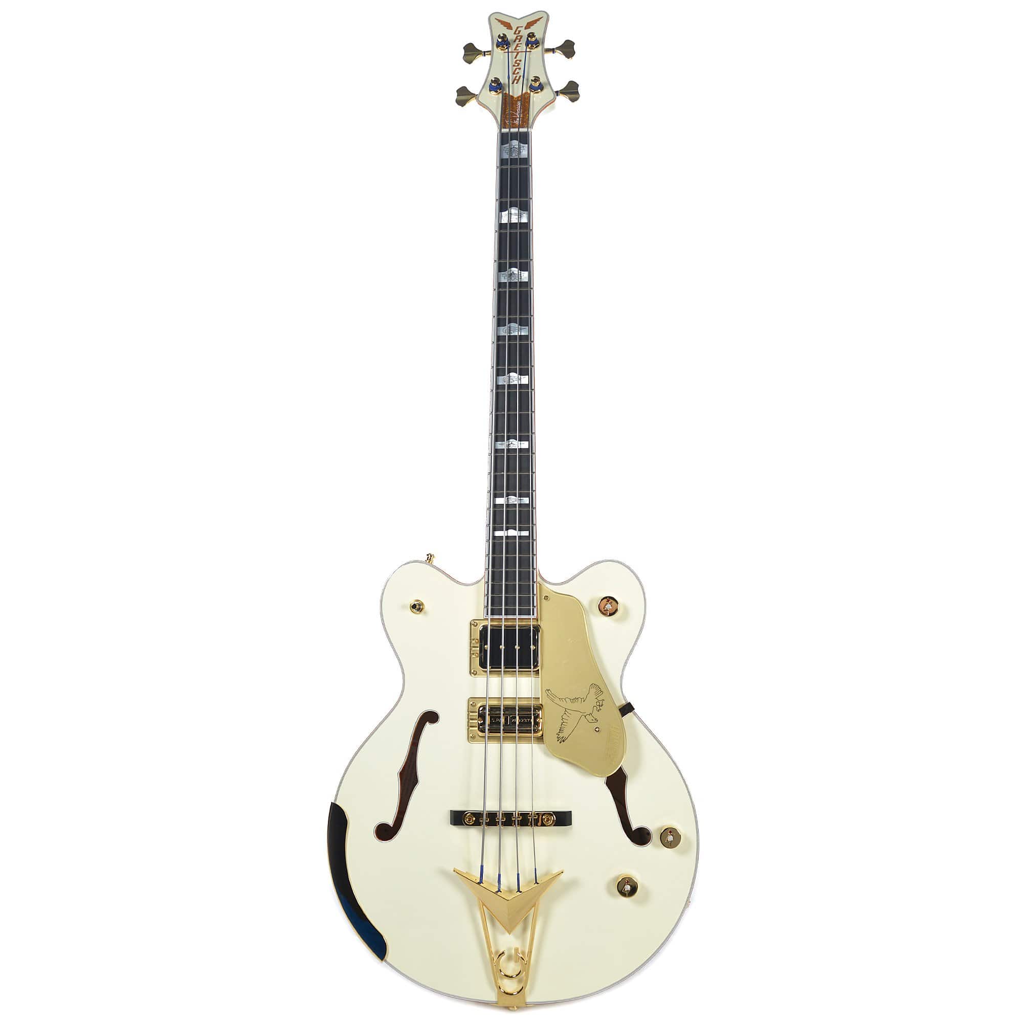 Gretsch G6136B-TP Tom Petersson Signature Falcon 4-String Bass Aged Wh ...