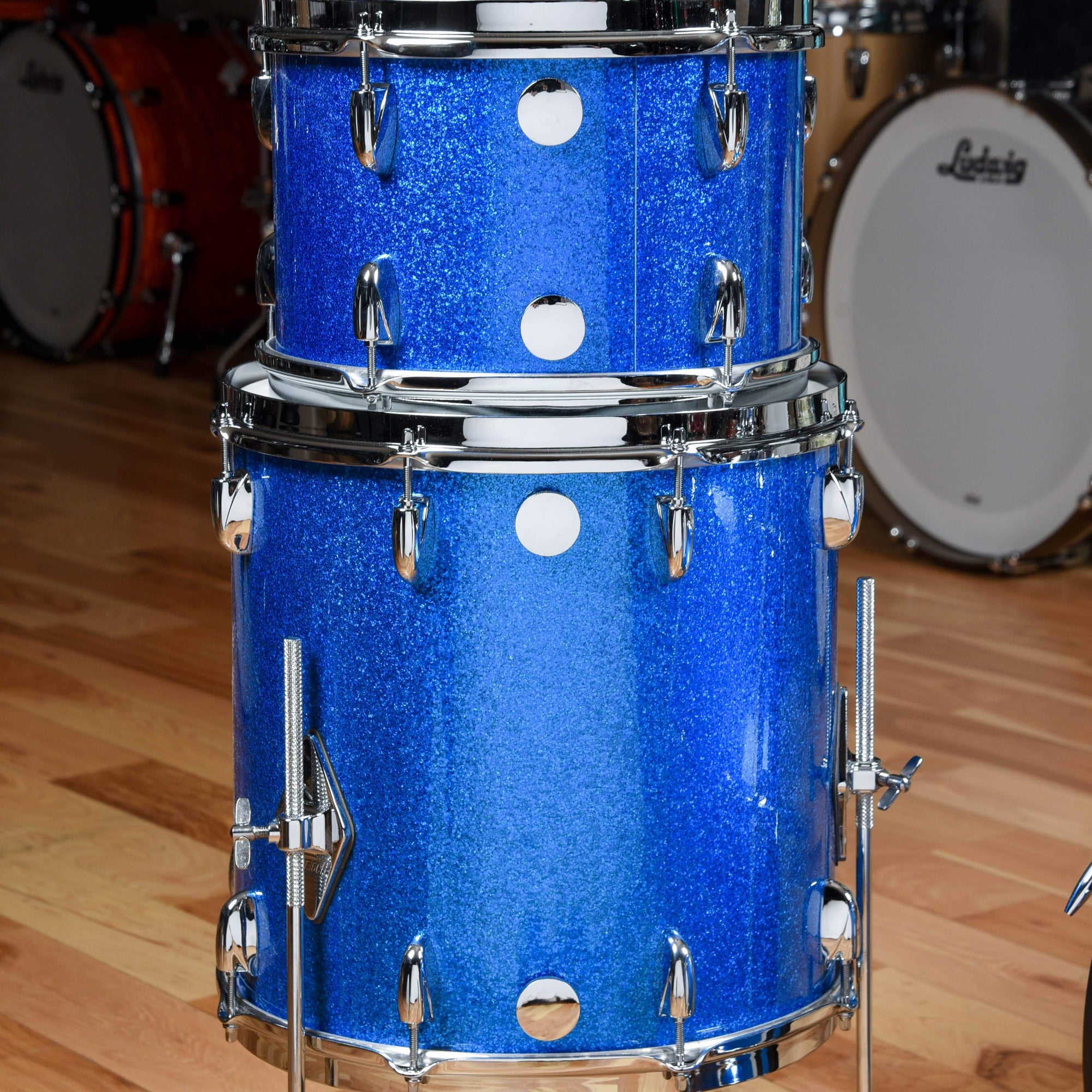 Gretsch Broadkaster 12/14/20 3pc. Drum Kit Blue Sparkle (Vintage Build ...