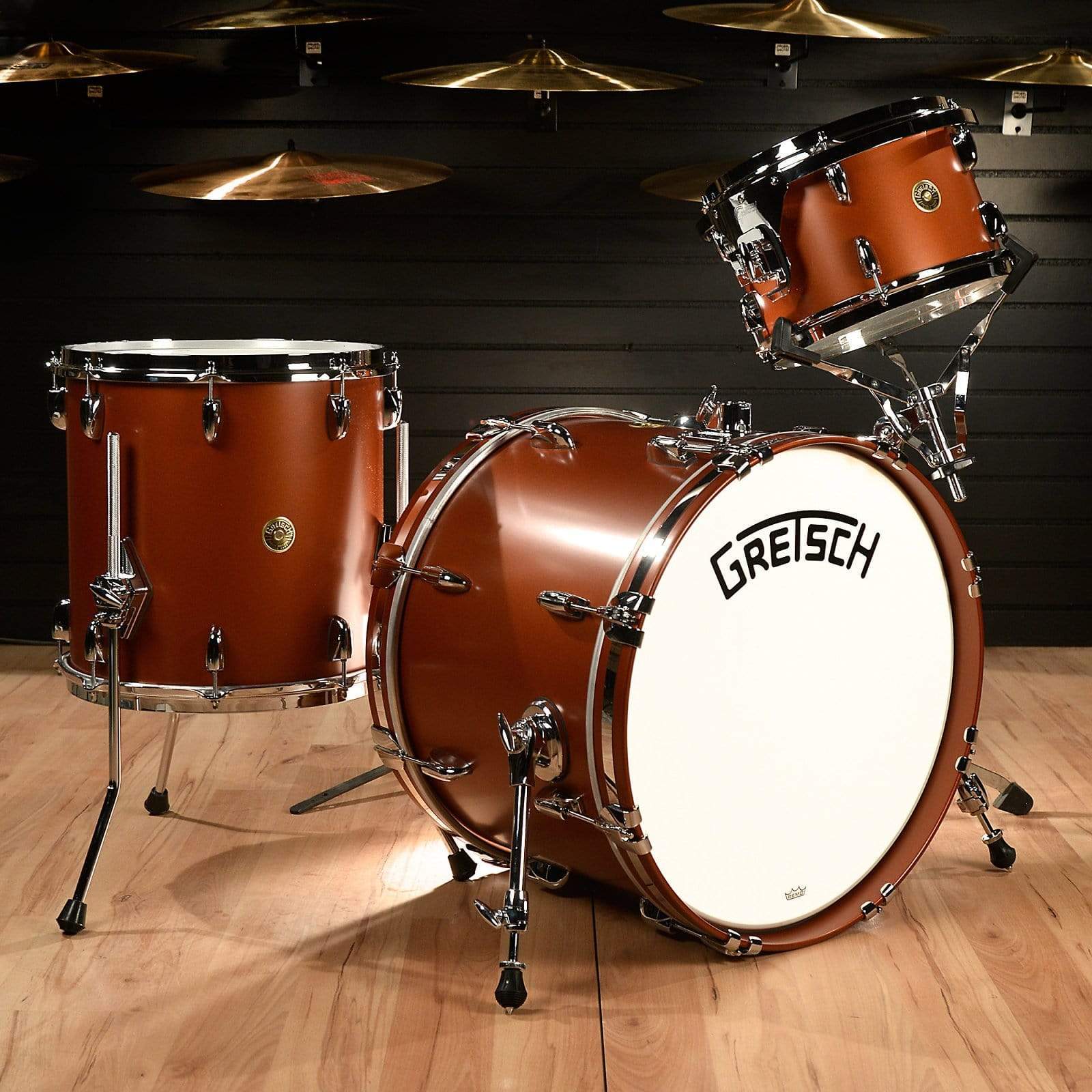 Gretsch Broadkaster 12/14/20 3pc. Drum Kit Satin Copper – Chicago Music ...