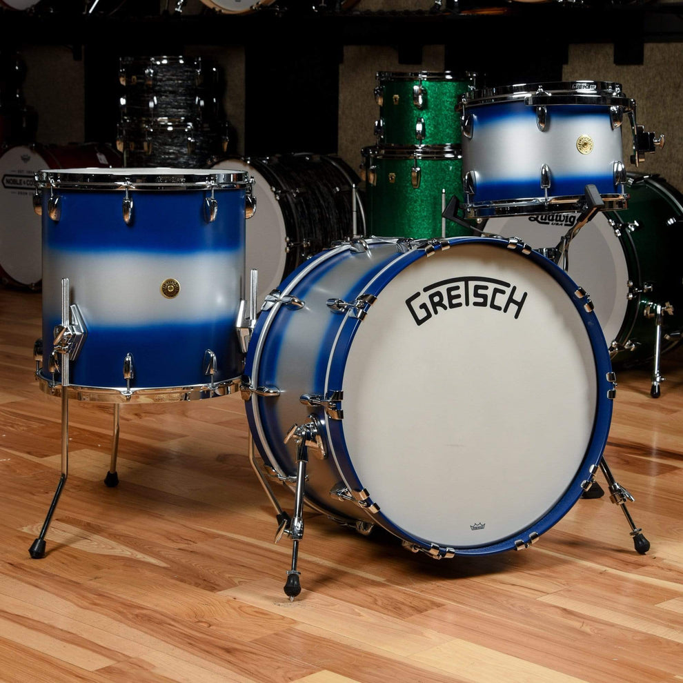 Gretsch Broadkaster 13/16/24 3pc. Drum Kit Navy Blue Duco Satin ...