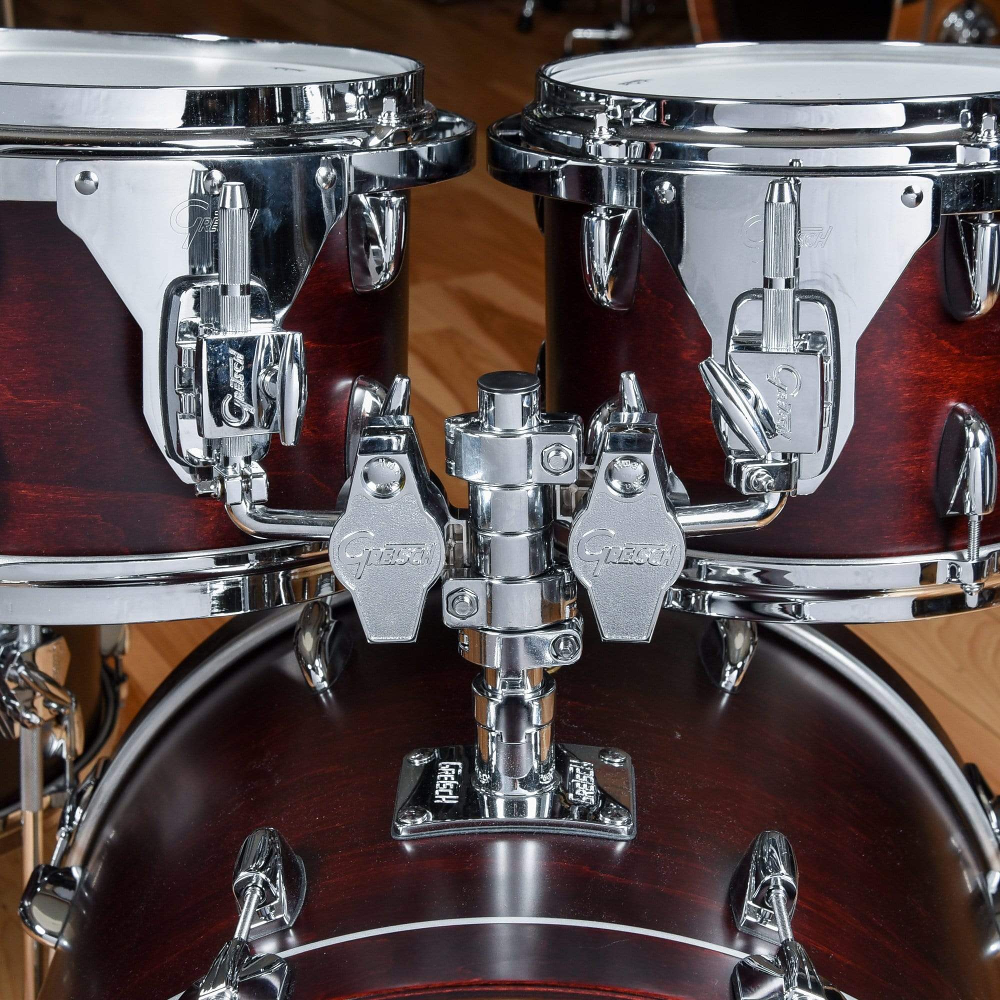 Gretsch USA Custom 10/12/14/20 4pc. Drum Kit Chestnut Duco Satin Lacqu ...