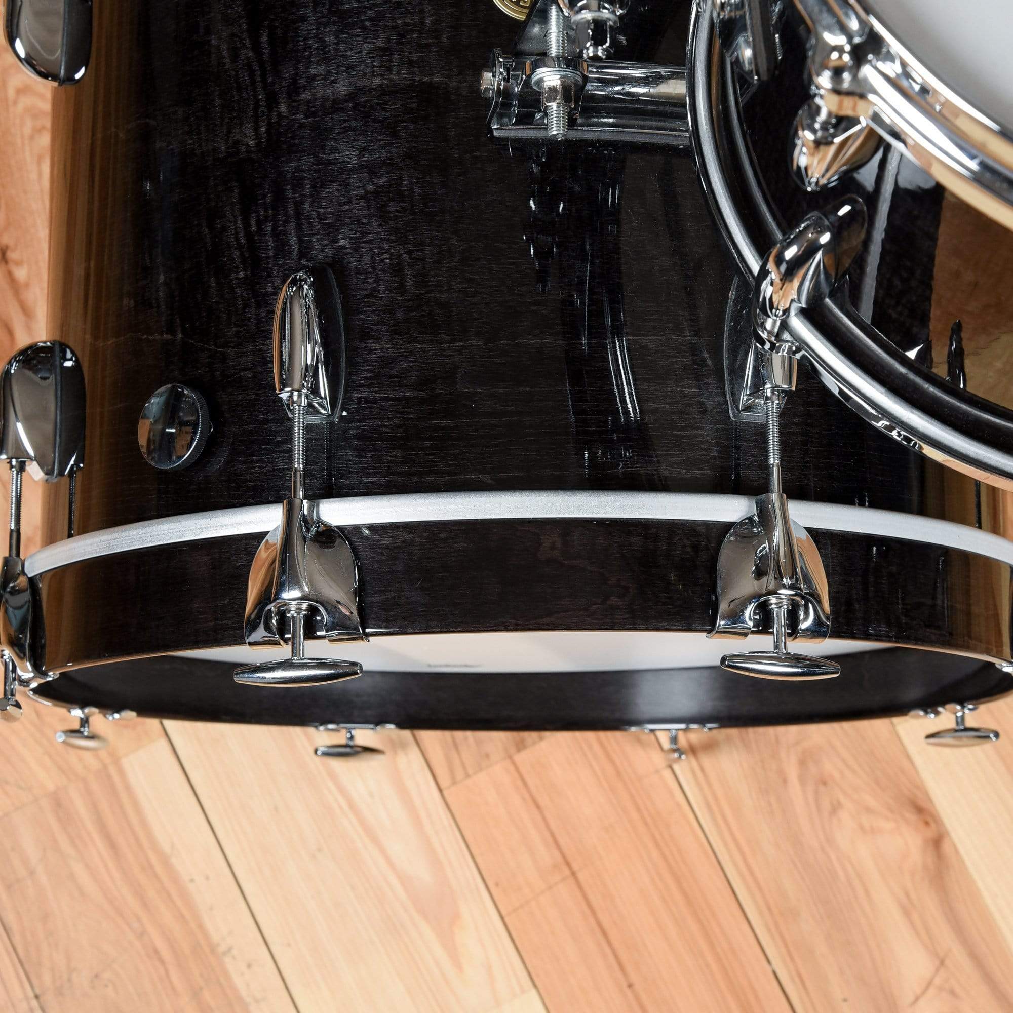 Gretsch USA Custom 12/14/18/14 4pc. Drum Kit Gloss Black (Vintage Buil ...
