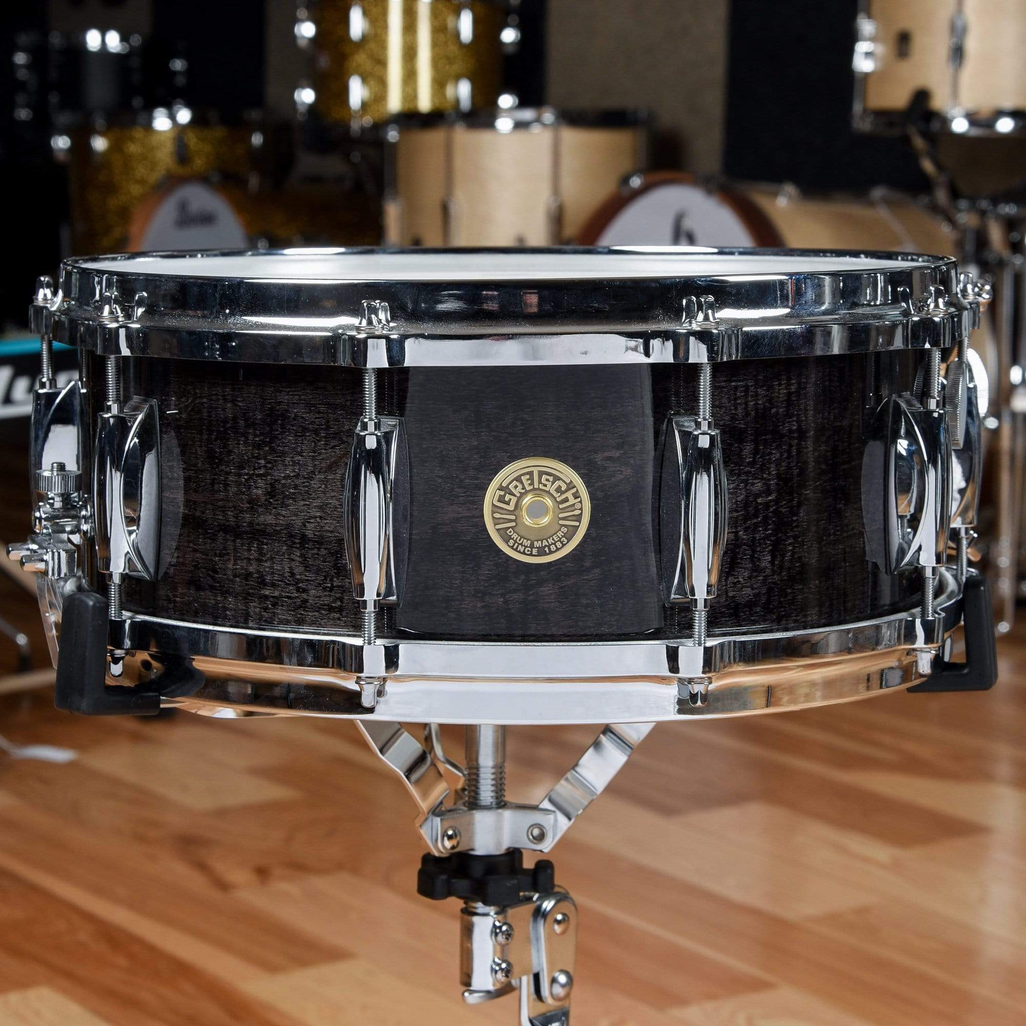 Gretsch USA Custom 12/14/18/14 4pc. Drum Kit Gloss Black (Vintage Buil ...